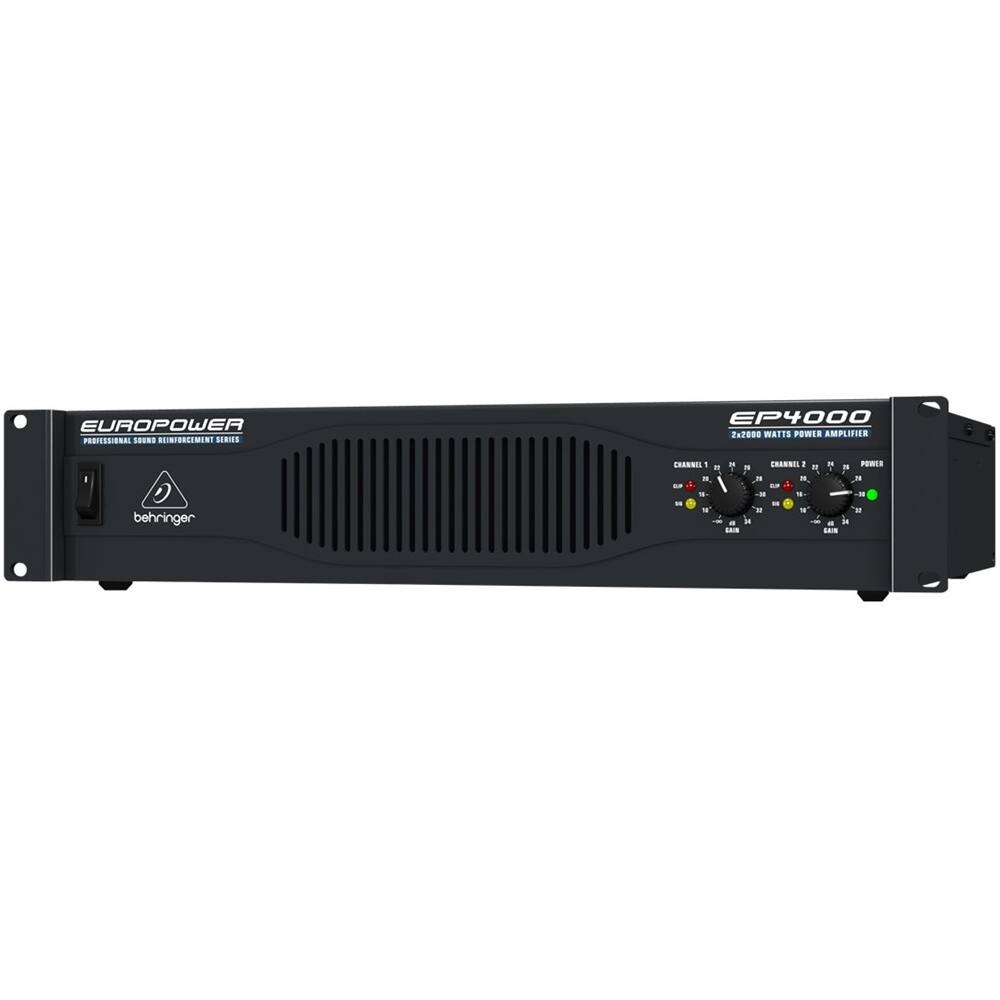 Best Buy: Behringer EUROPOWER 2400W 2.0-Ch. Power Amplifier Black AMPEP4000