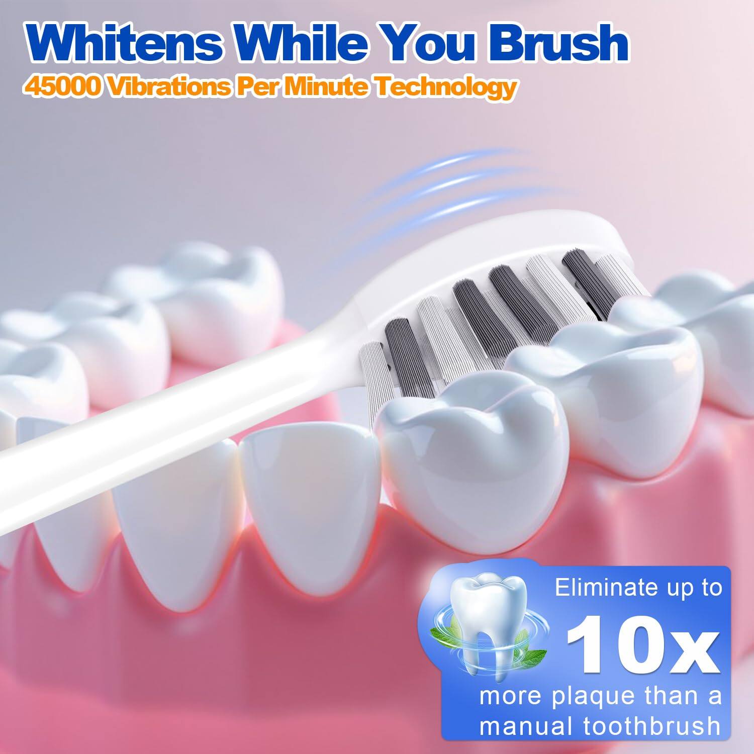 Cozy Serene Sonic Electric Toothbrush For Adults And Rechargeable With ...