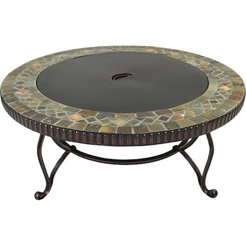 Best Buy: Pleasant Hearth Elizabeth Slate Fire Pit Rubbed Bronze OFW103RI