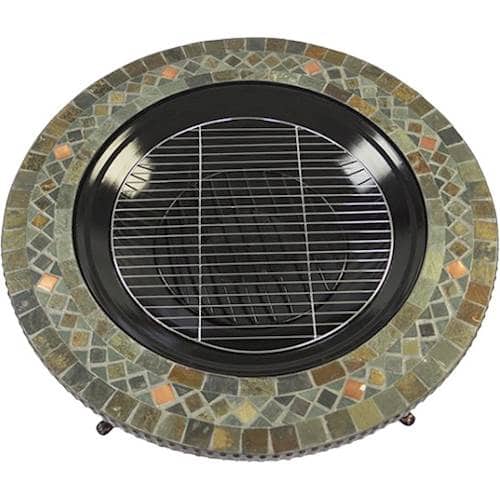 Best Buy: Pleasant Hearth Elizabeth Slate Fire Pit Rubbed Bronze OFW103RI