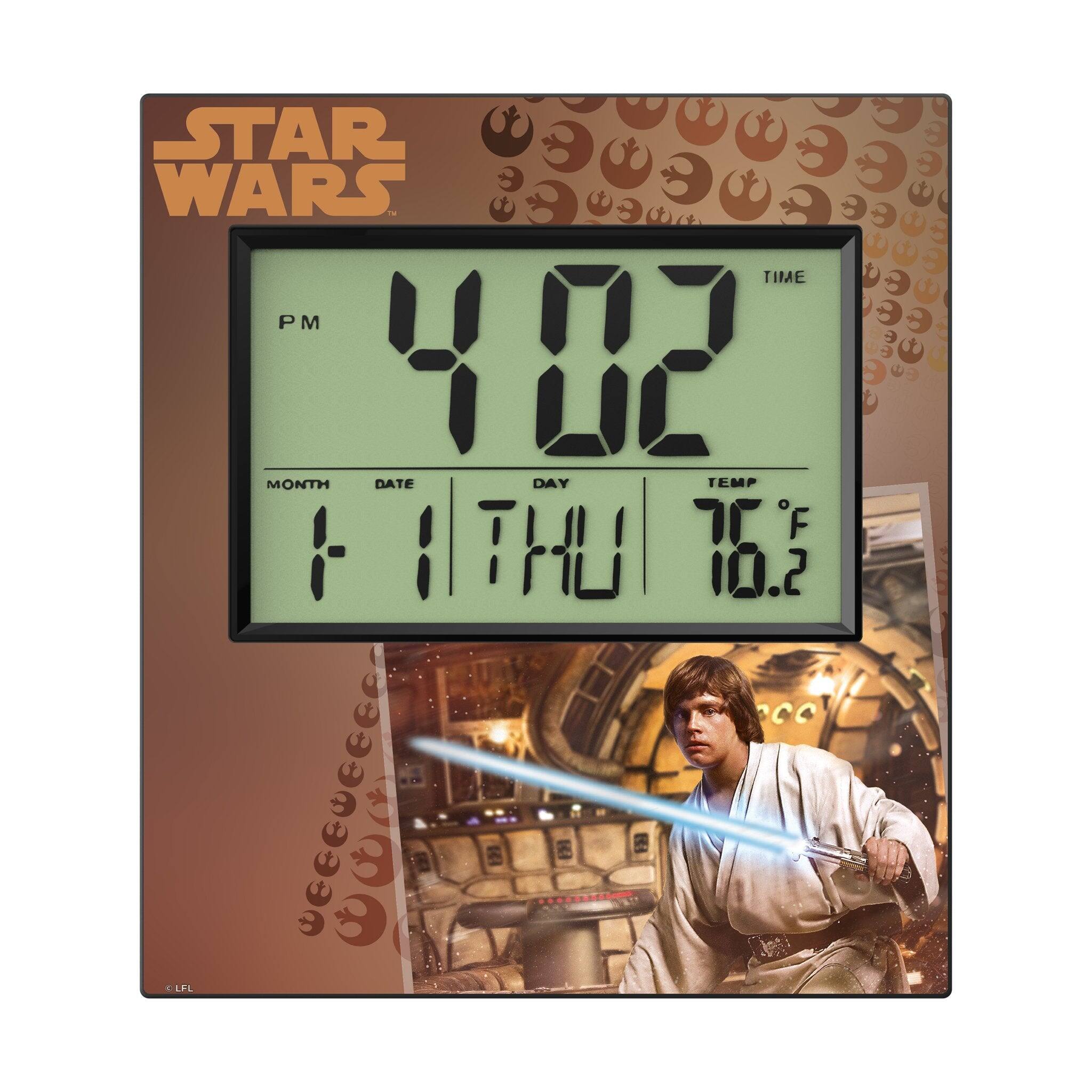 Keyscaper Star Wars: A New Hope Portrait Wall Clock Luke Skywalker ...