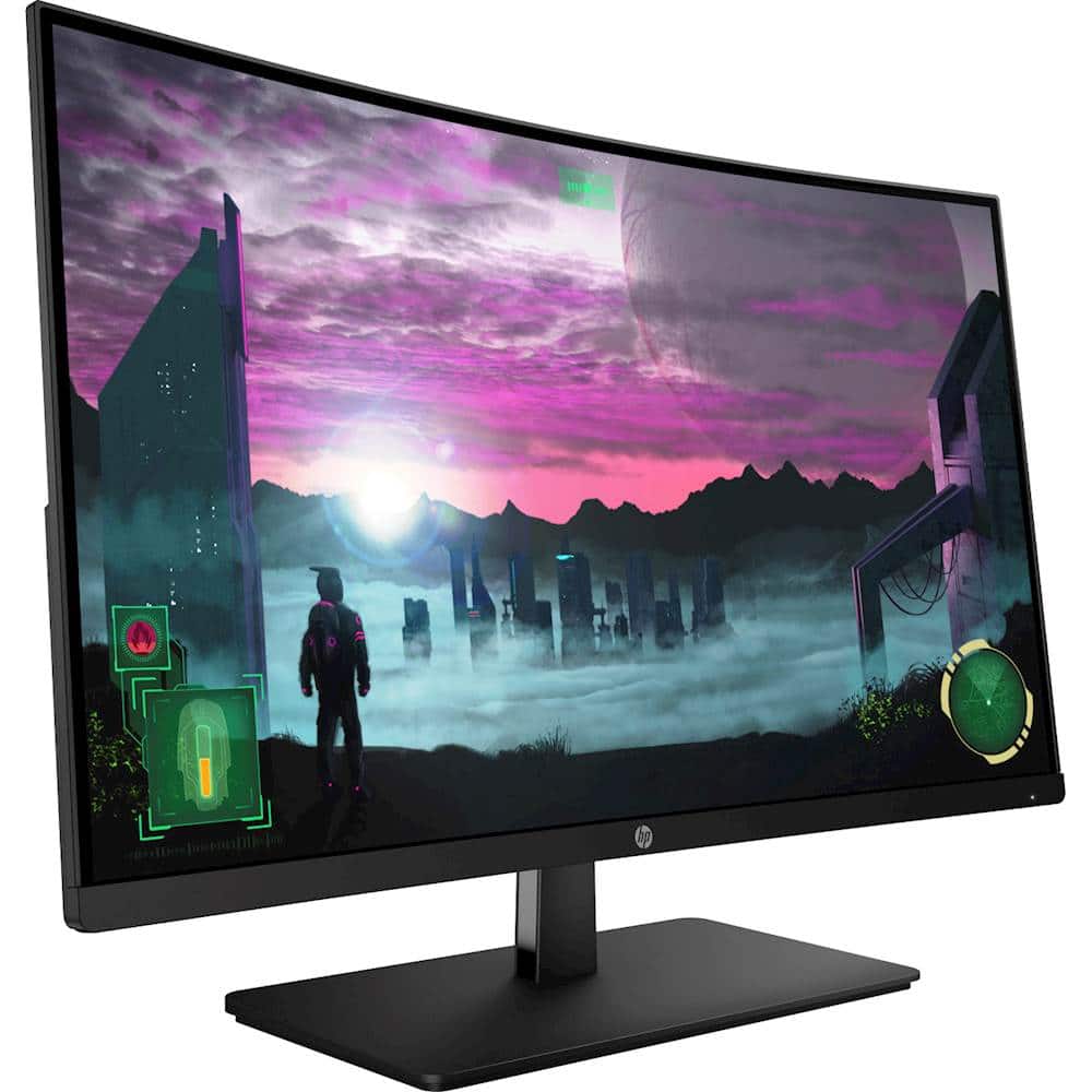 Best Buy: HP 27" LED Curved FHD FreeSync Monitor Black 27X