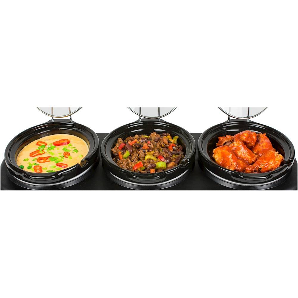 Customer Reviews: Nostalgia 3-Station 1.5-Quart Slow Cooker Buffet ...