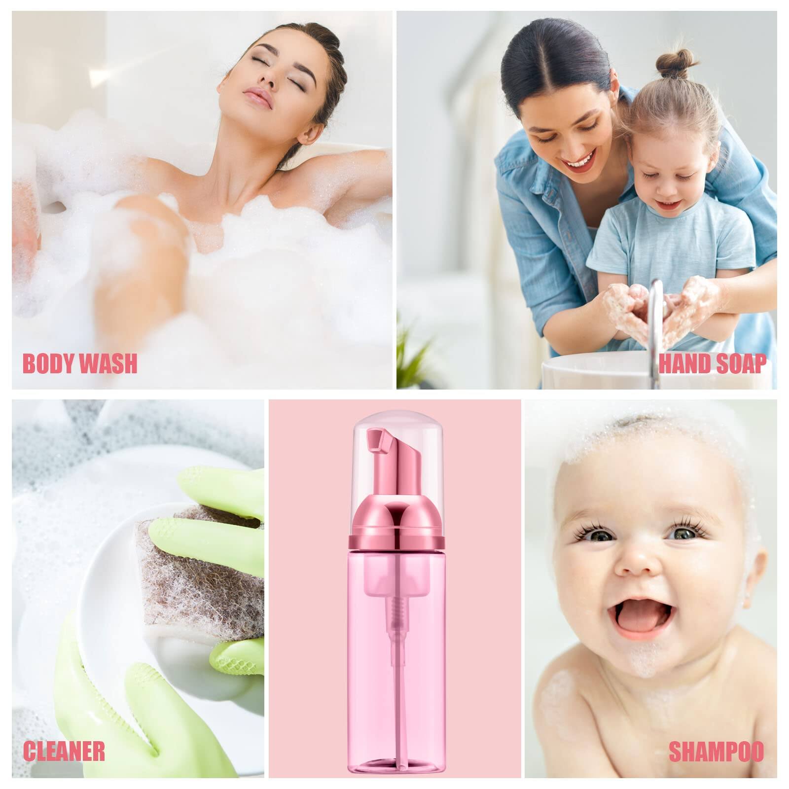 Dapper Styles Empty Foam Pump Bottle Travel Foamer Soap Dispenser For ...