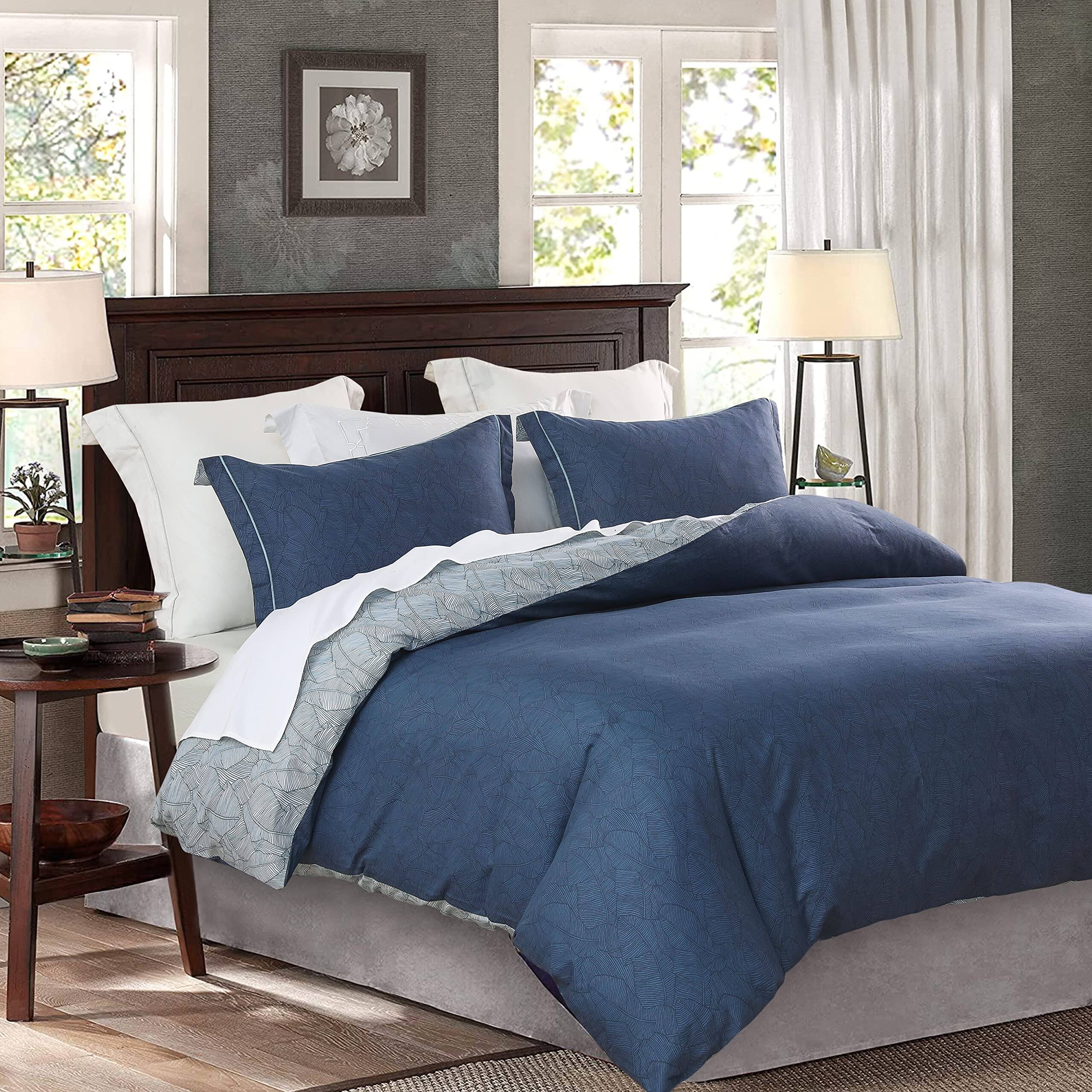Comfort Essence - Size Comforter Set Flowers Botanical Pattern Printed ...