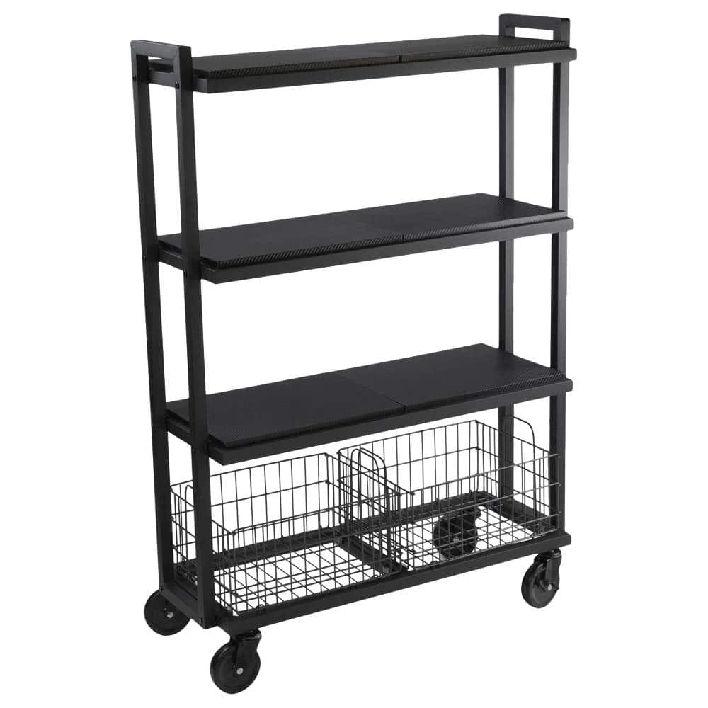 Best Buy: ürb SPACE 4-Tier Cart System Black 23350332