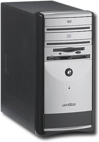 eMachines Desktop with AMD Athlon™ 64 Processor 3200+ Black T6000 ...
