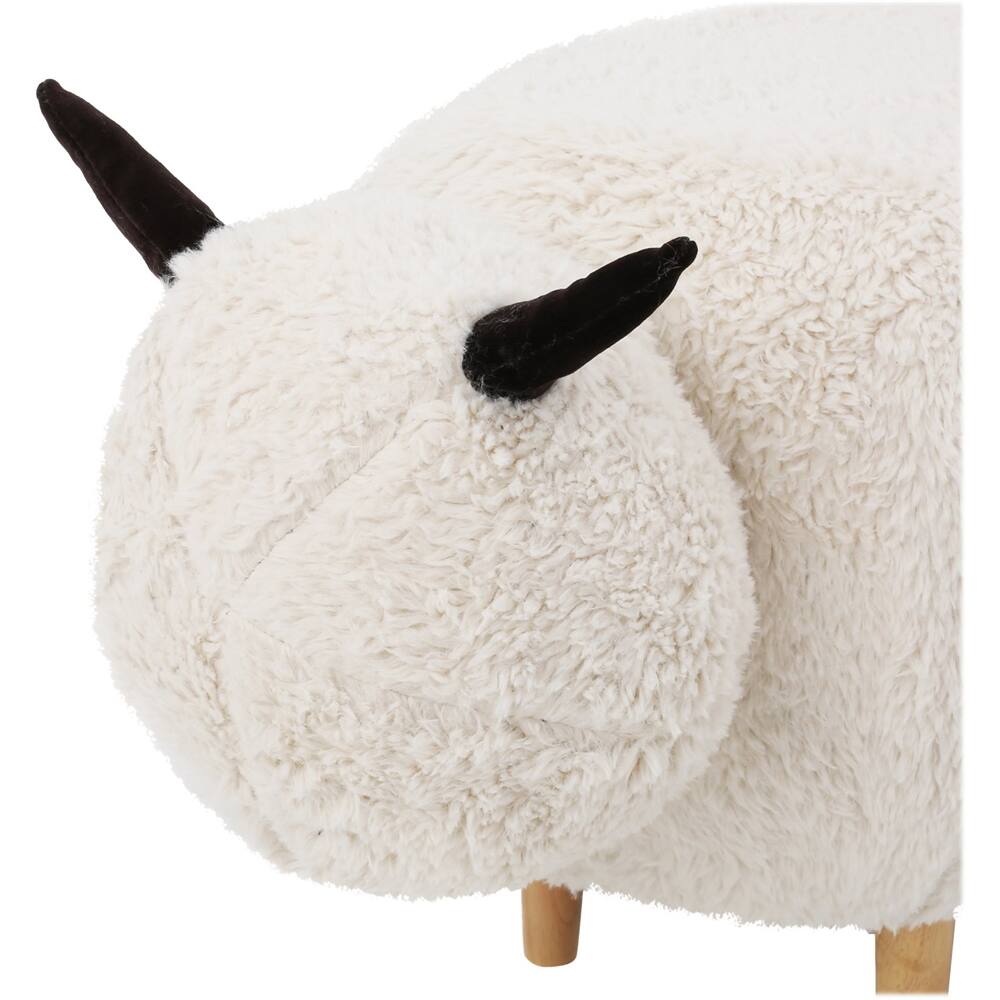 Best Buy: Noble House Petra Sheep Ottoman White 299781