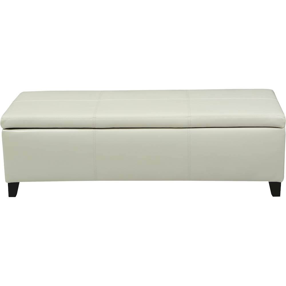 Best Buy: Noble House Brendan Storage Ottoman Ivory 296846