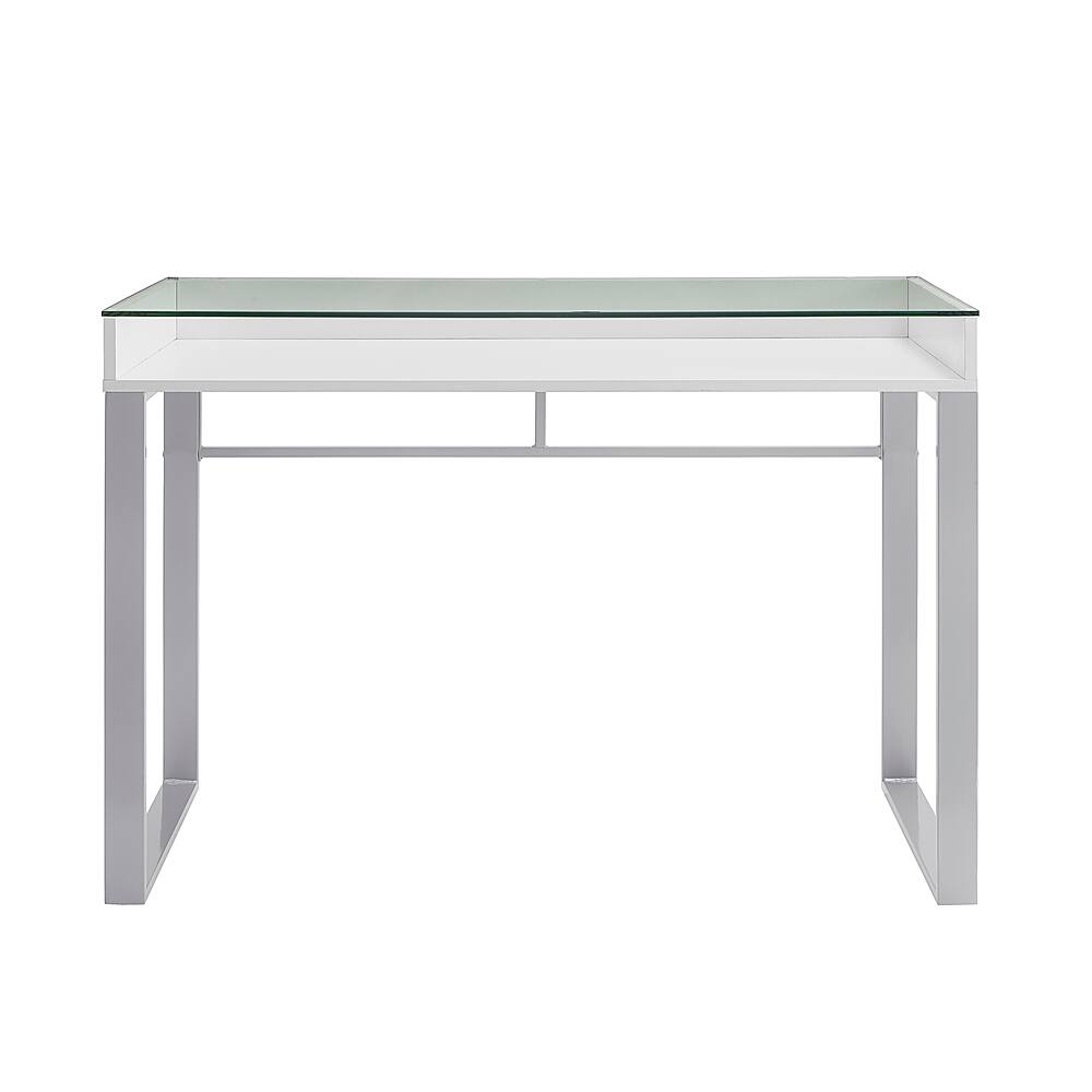 Best Buy: Walker Edison Computer Desk White / Grey BBM42CHMGWH