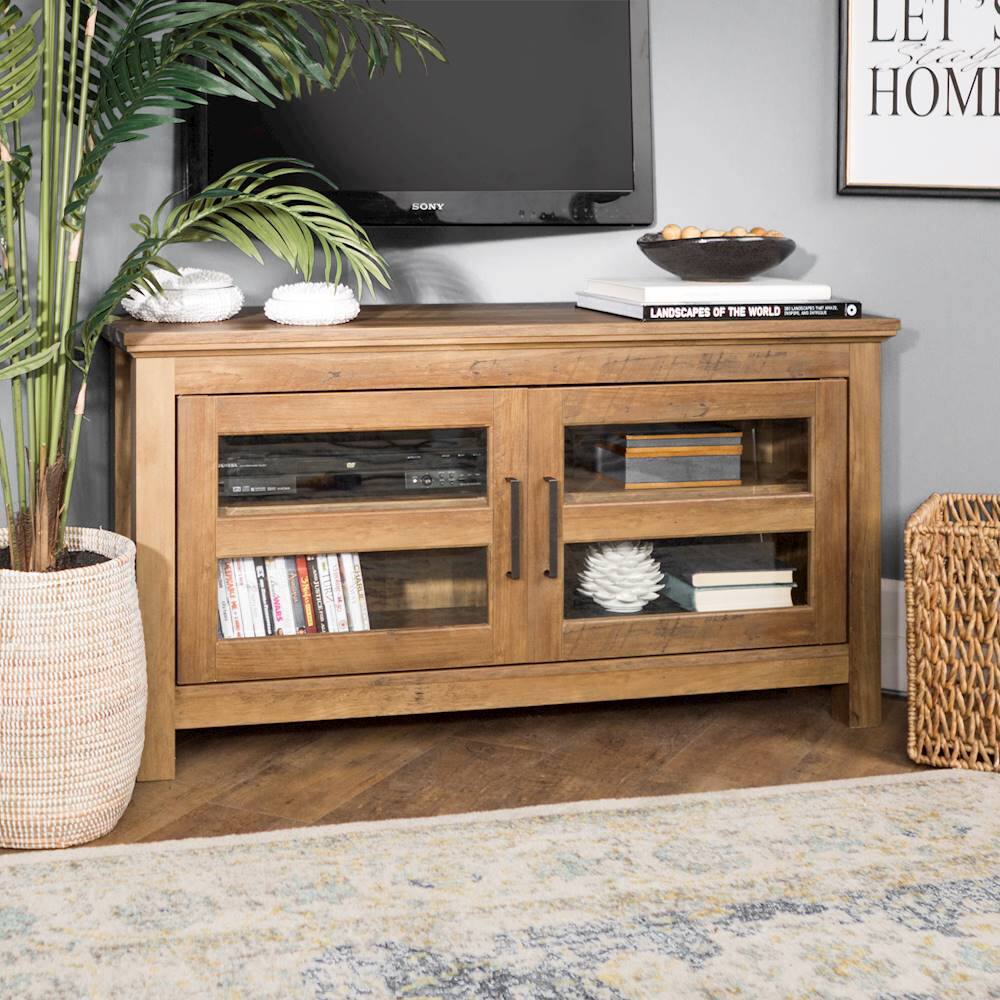 Customer Reviews: Walker Edison 44” Farmhouse Corner TV Stand for TV's ...