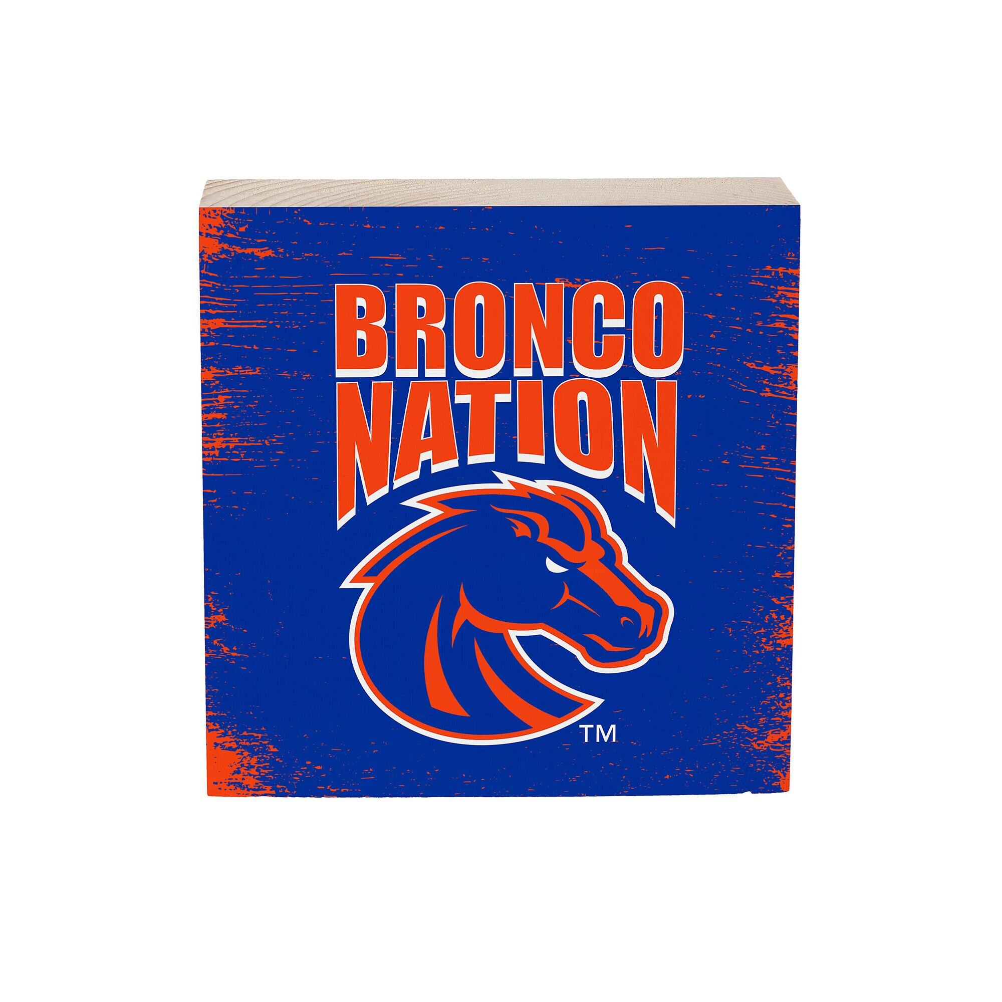 Evergreen Enterprises Boise State Broncos 6" Square Fan Chant Wood ...