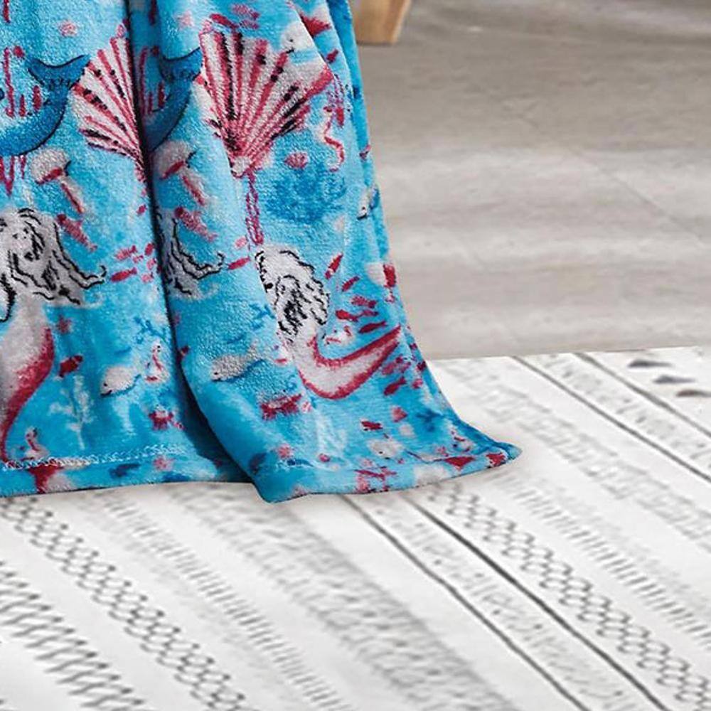 Noble House Plazatex Mermaid Micro plush Decorative All Season Color 50 ...