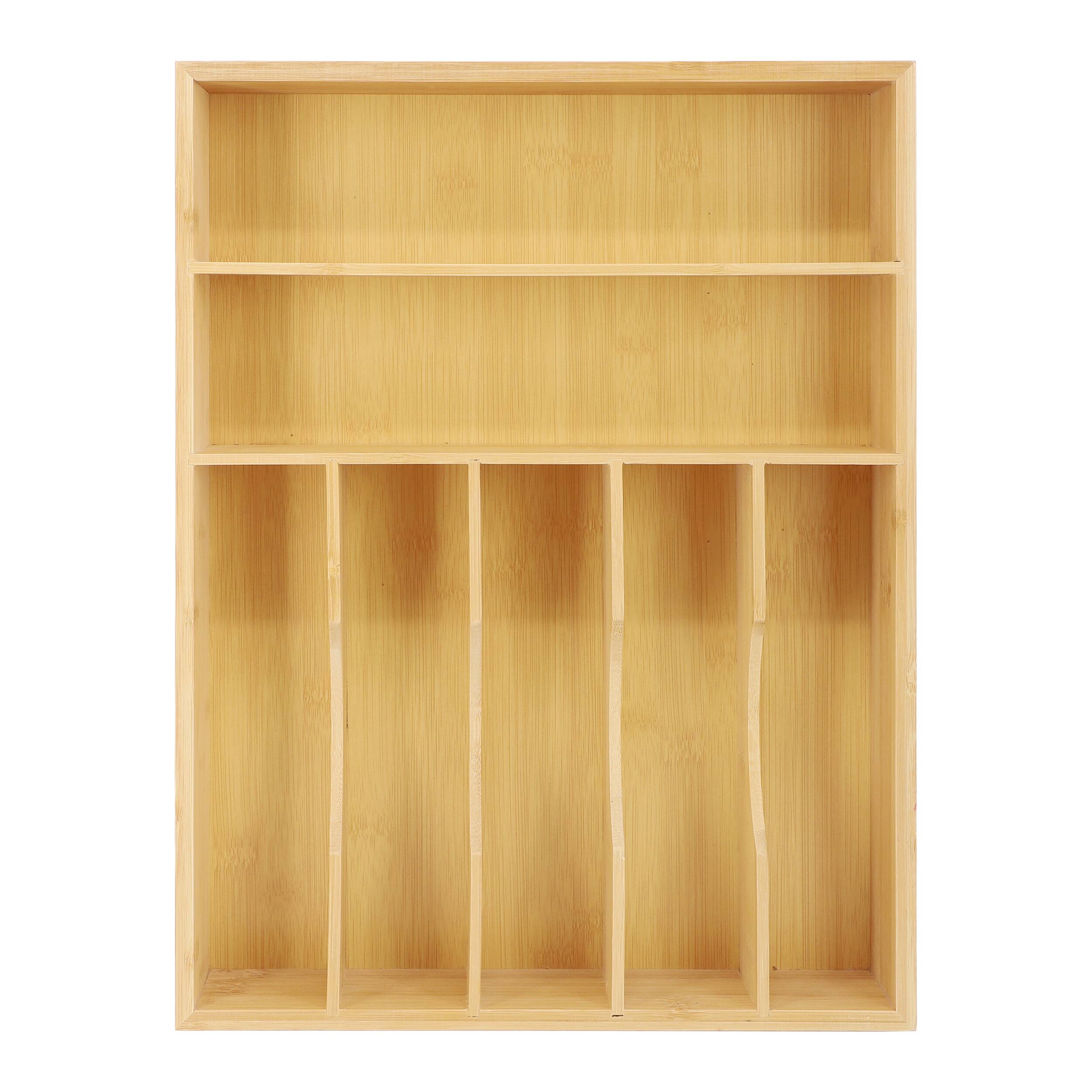 MegaChef Bamboo 7 Section Drawer Organizer Brown 310122166M - Best Buy
