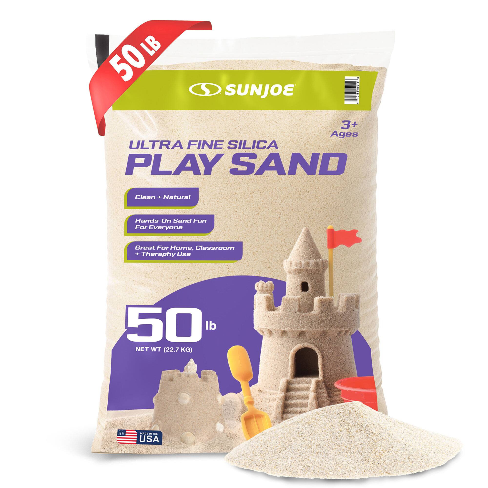 Sun Joe Ultra Fine Silica Play Sand, Sandboxes & Sensory Tables, 50 lbs ...