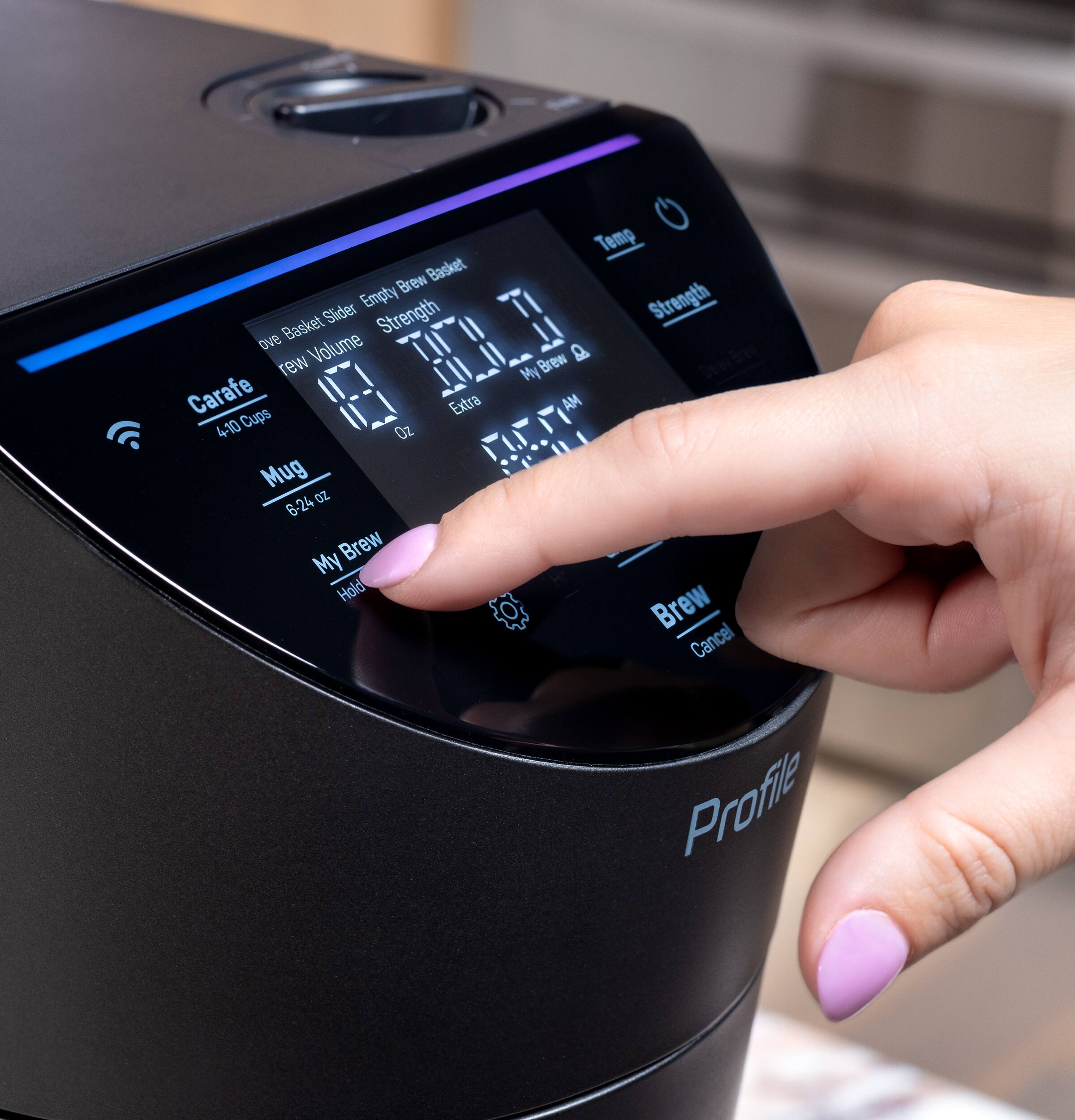 GE Profile Grind and Brew 10 Cup and Single Serve Brewer with 6 Option ...