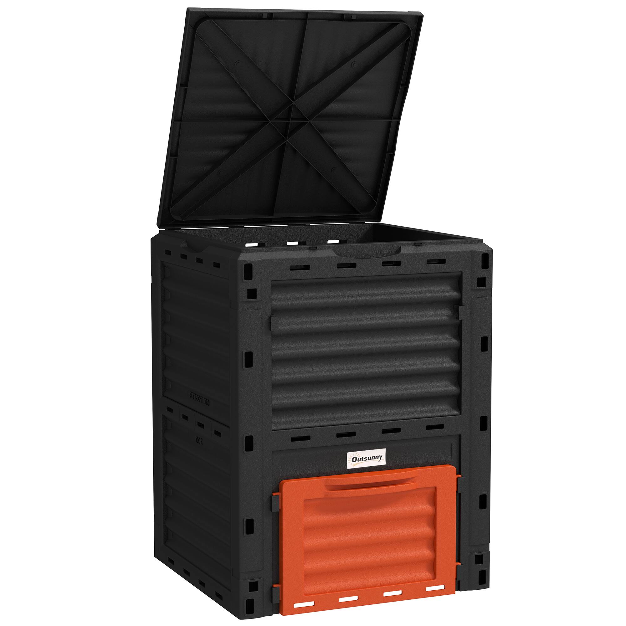 Outsunny Garden Compost Bin 80 Gallon Outdoor Large Capacity Composter ...