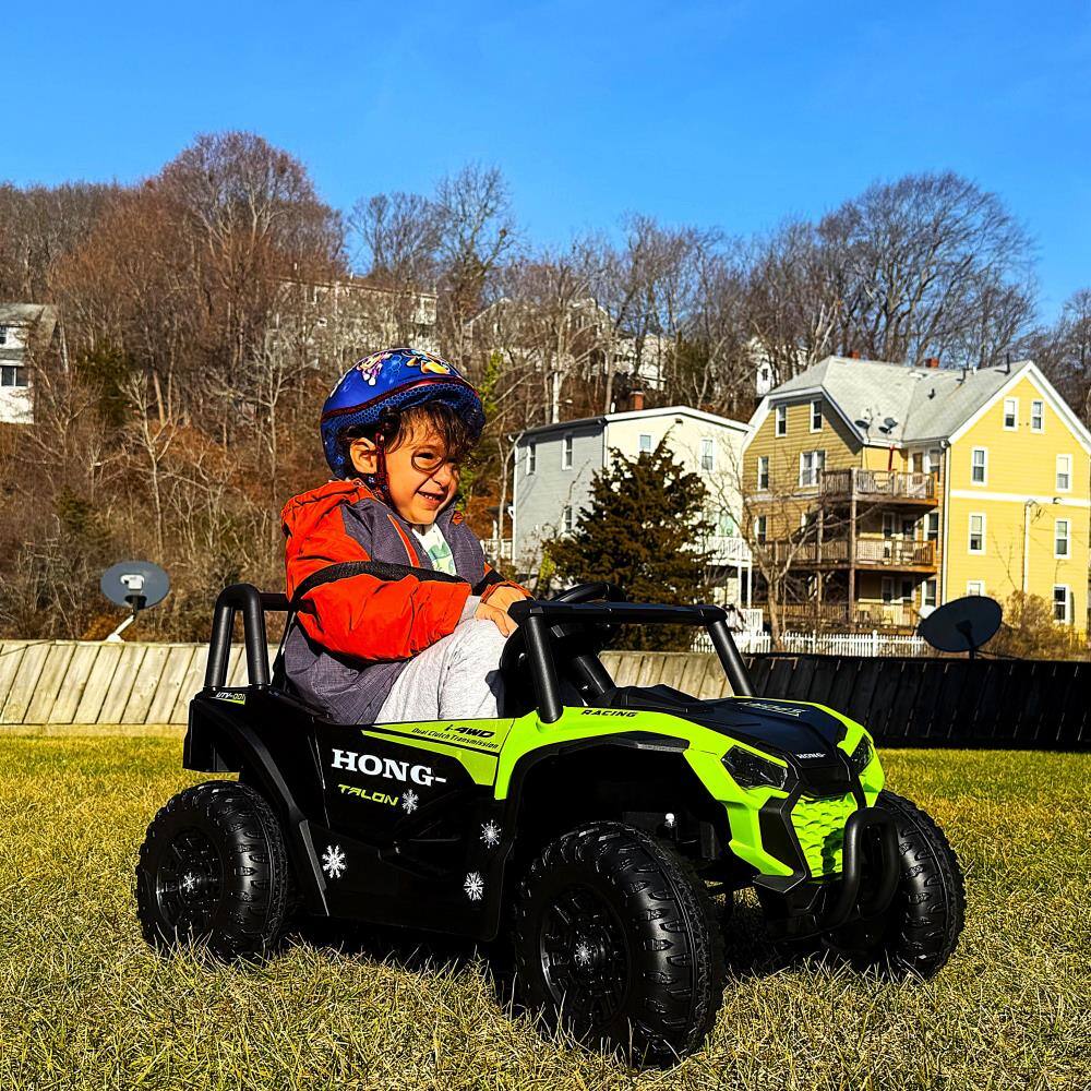 BreeBe 12V Kids Electric UTV Ride On Car with Remote Control, Ride On ...