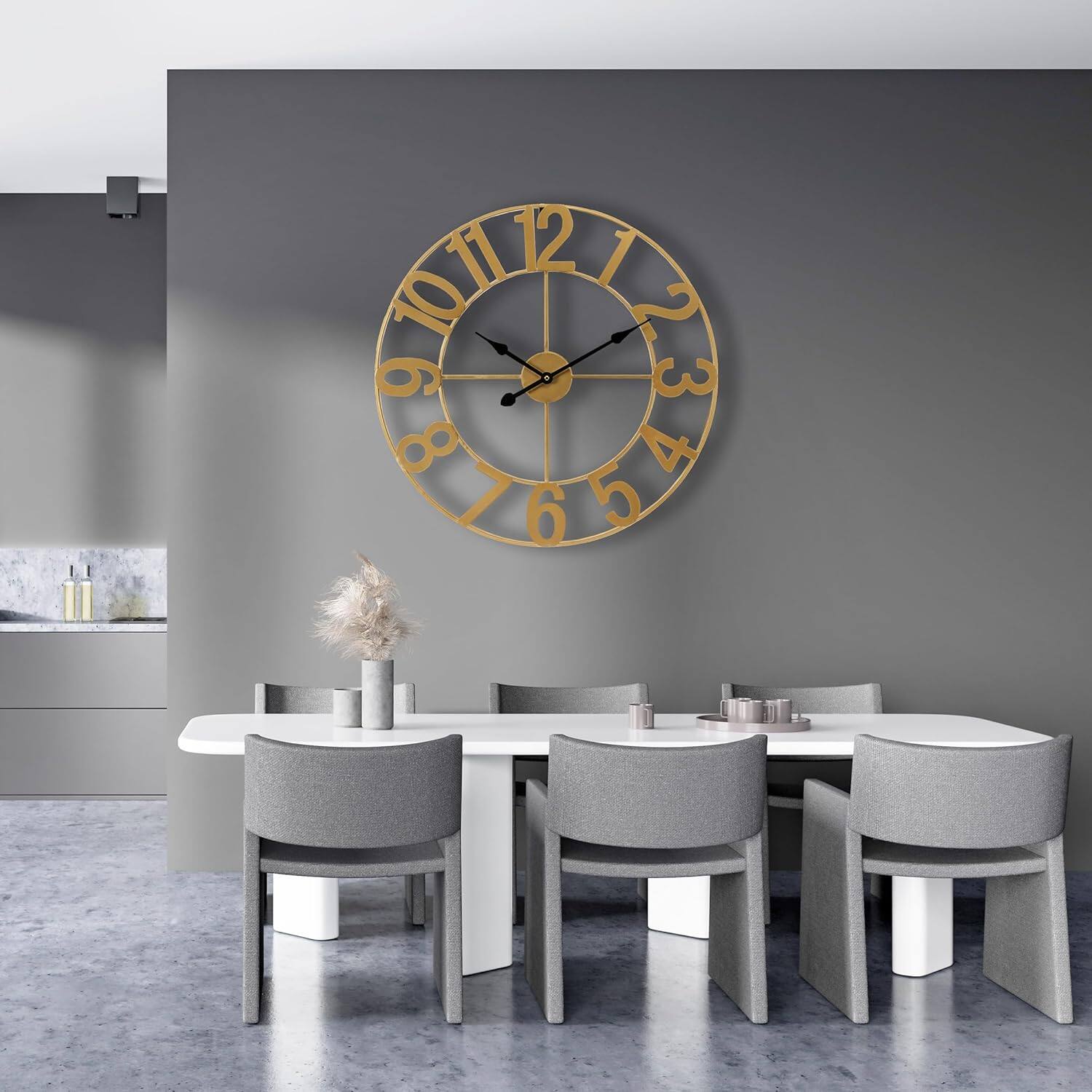 Sorbus Large Wall Clock for Living Room Decor, 24 inch Wall Clock ...