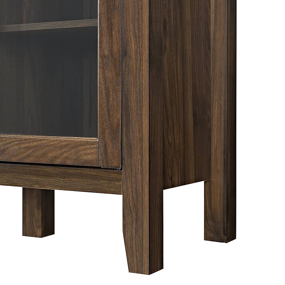 Walker Edison Tall Storage Buffet TV Stand for TVs up to 55" Dark ...