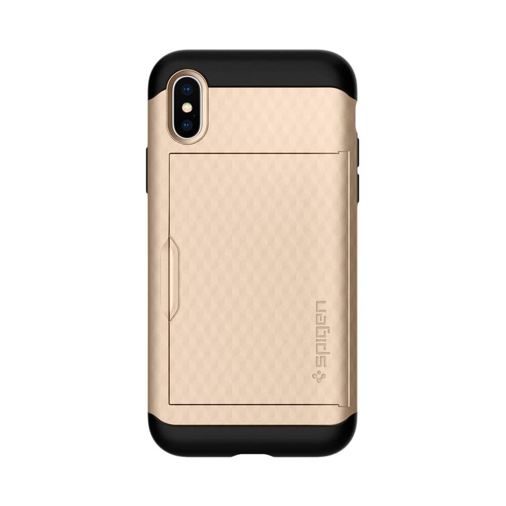 Best Buy: Spigen Crystal Wallet Case for Apple® iPhone® X Champagne ...