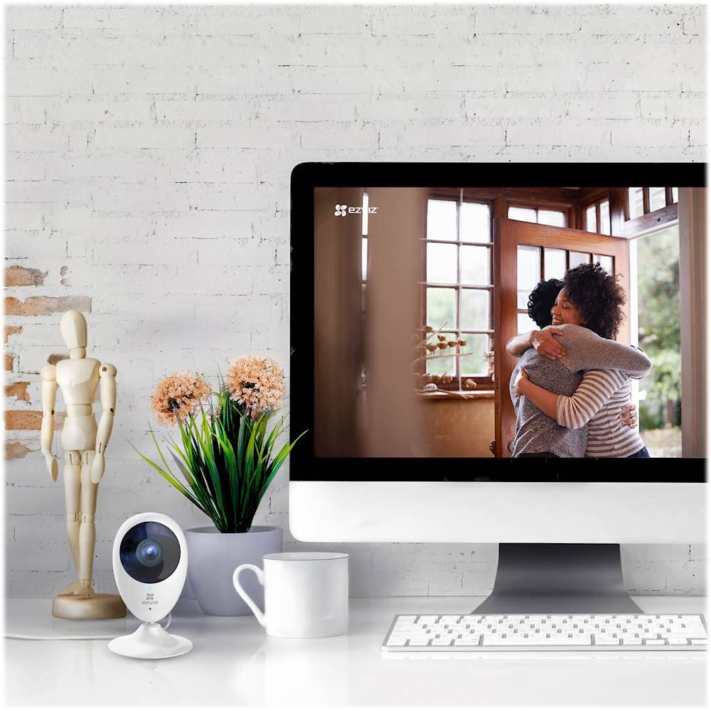 Best Buy: EZVIZ Indoor 1080p Wi-Fi Network Surveillance Camera White ...