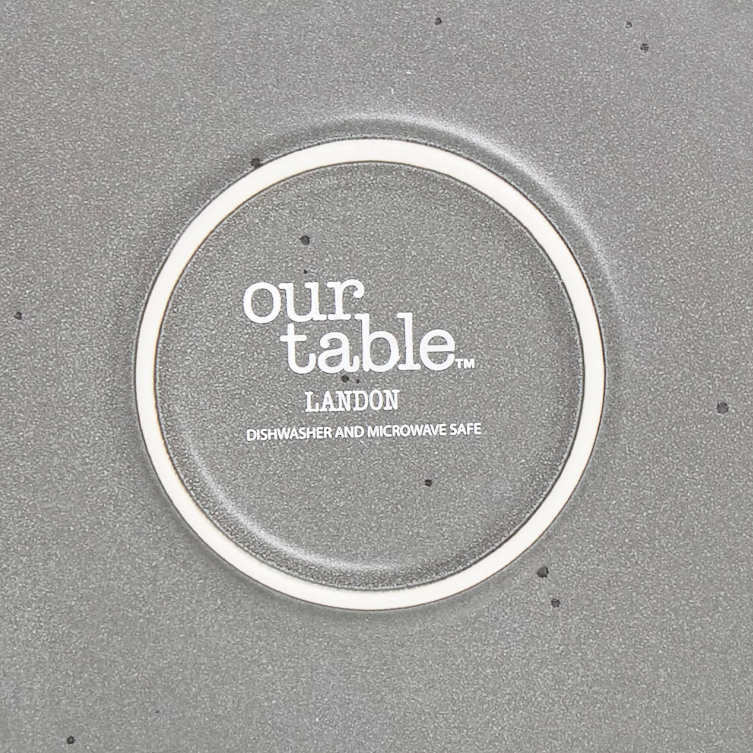 Gibson Our Table Landon 4 Piece 8.4 Inch Round Stoneware Salad Plate ...