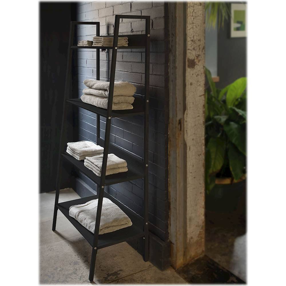 Best Buy: ürb SPACE 4-Tier Storage Rack Black 38408063