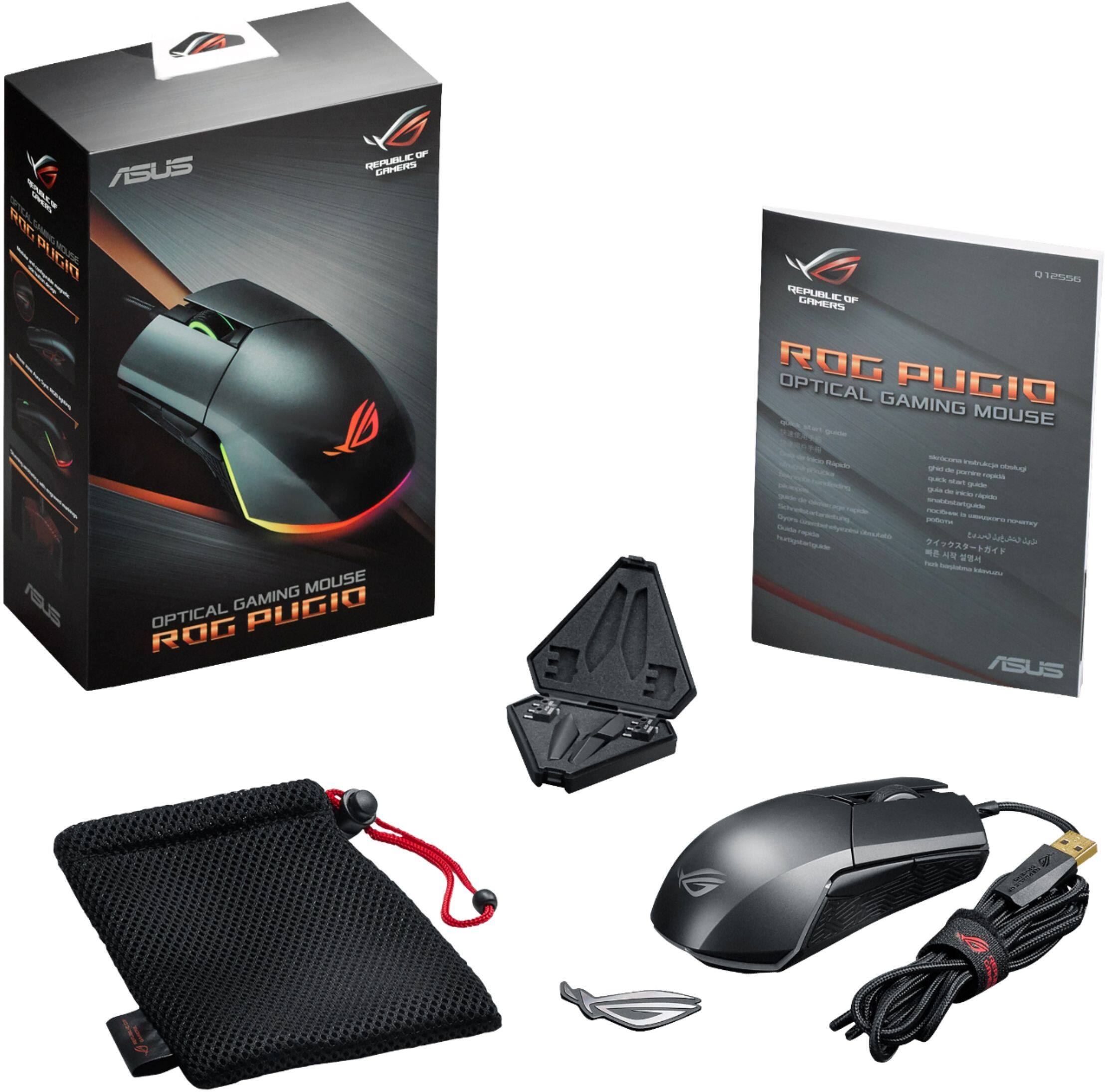 Customer Reviews: ASUS ROG Pugio Wired Optical Gaming Mouse Black ROG ...