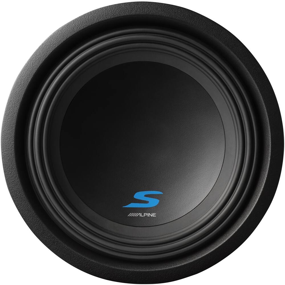 Alpine S Series 10" Dual Voice Coil 2 Ohm Subwoofer Black S-W10D2 ...