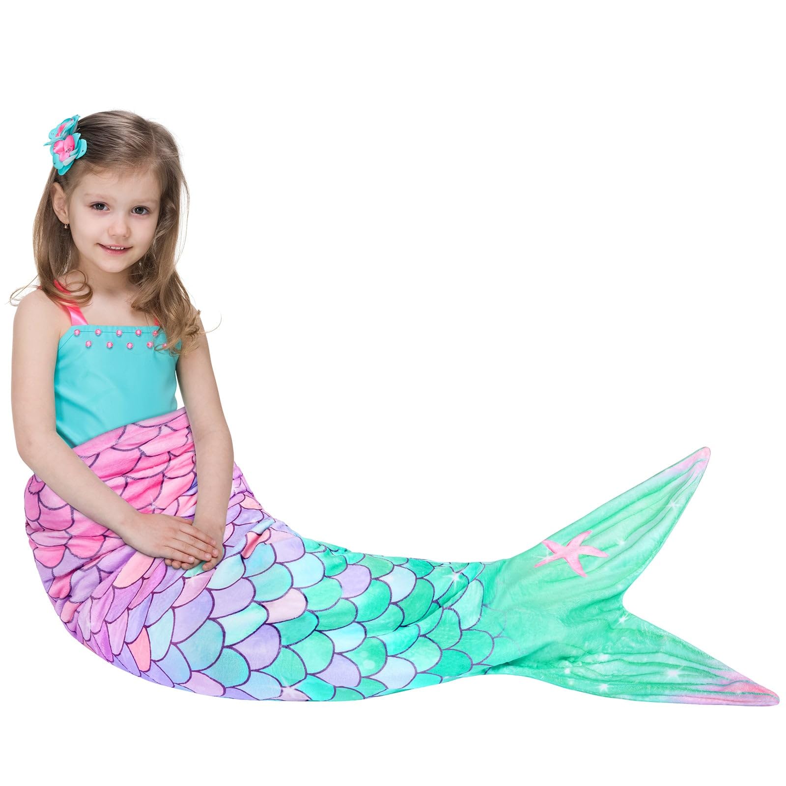 Pacoar Cade - Mermaid Tail Blanket - Soft Plush Wearable For Teens Cozy ...