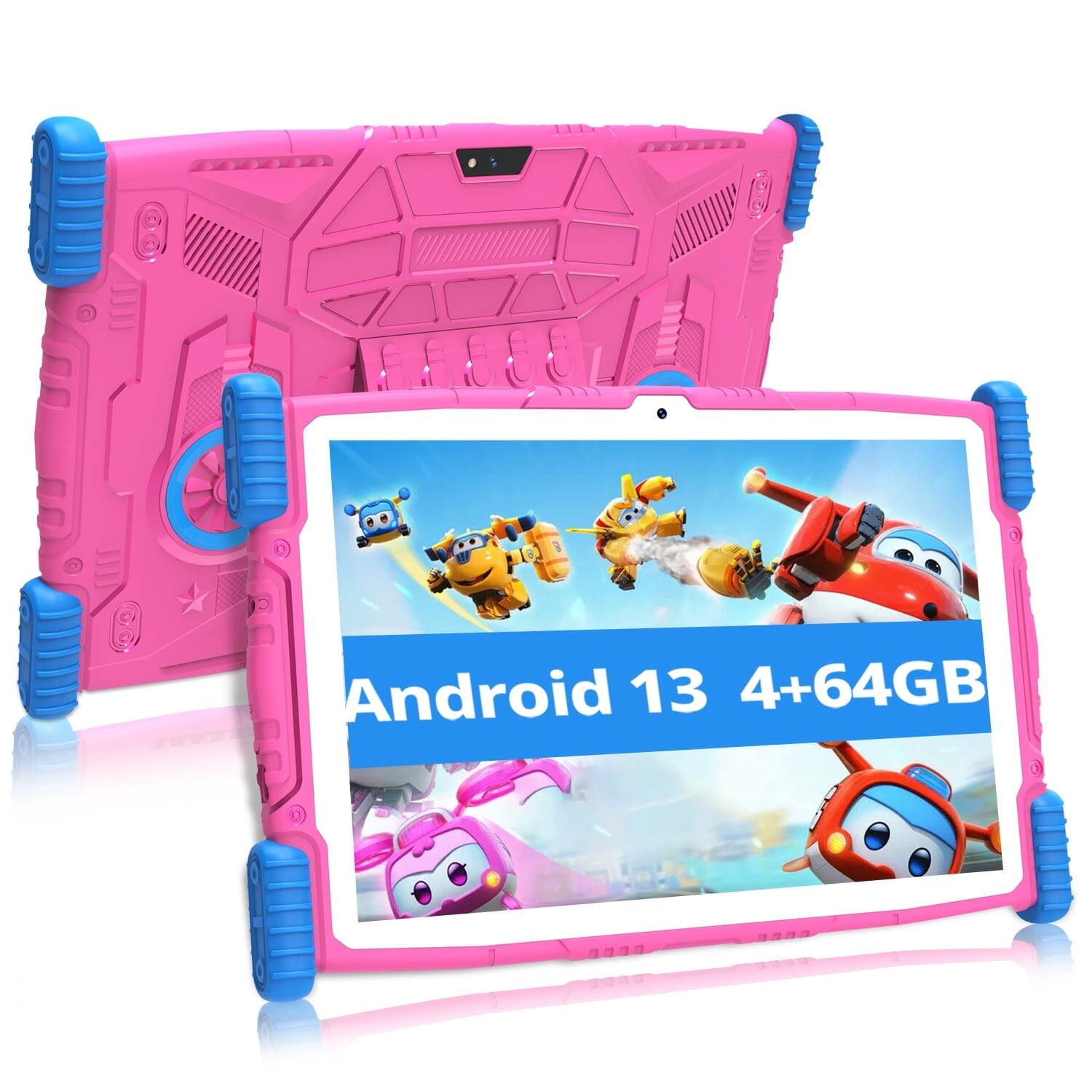 FEONAL 10.1 Inch Kids Tablet with Parental Control , 64GB ROM Android 13 Tablet for Child, Dual ...
