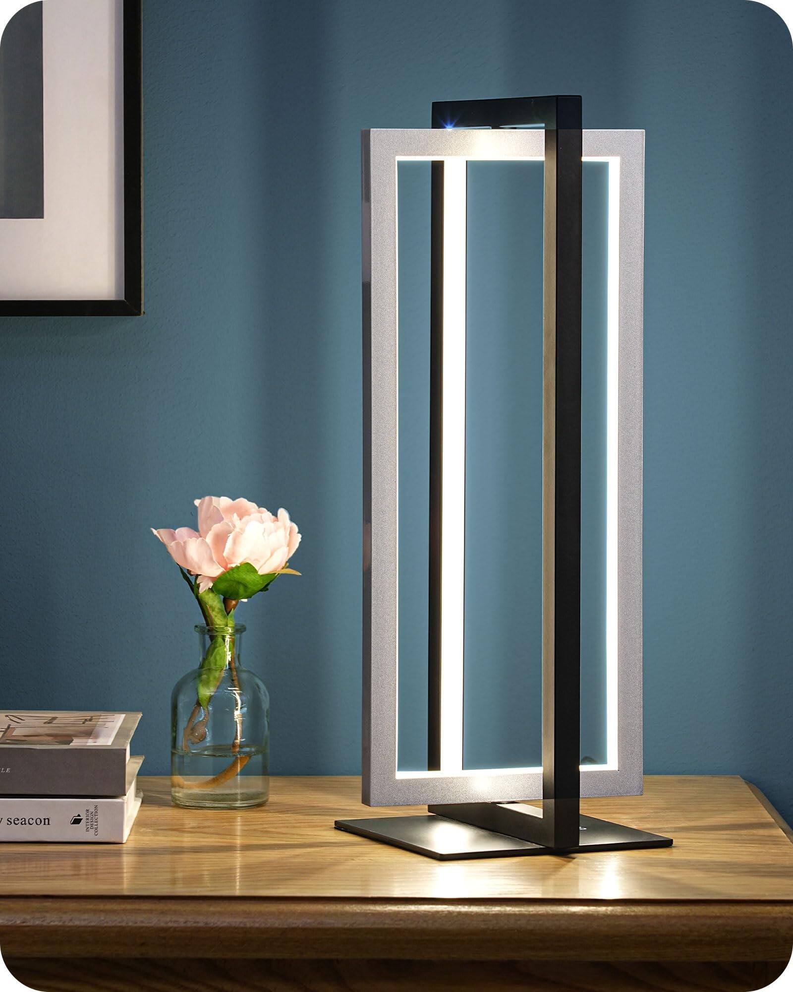 Cedar Assembly Modern Led Table Lamp Stepless Dimmable Minimalist ...