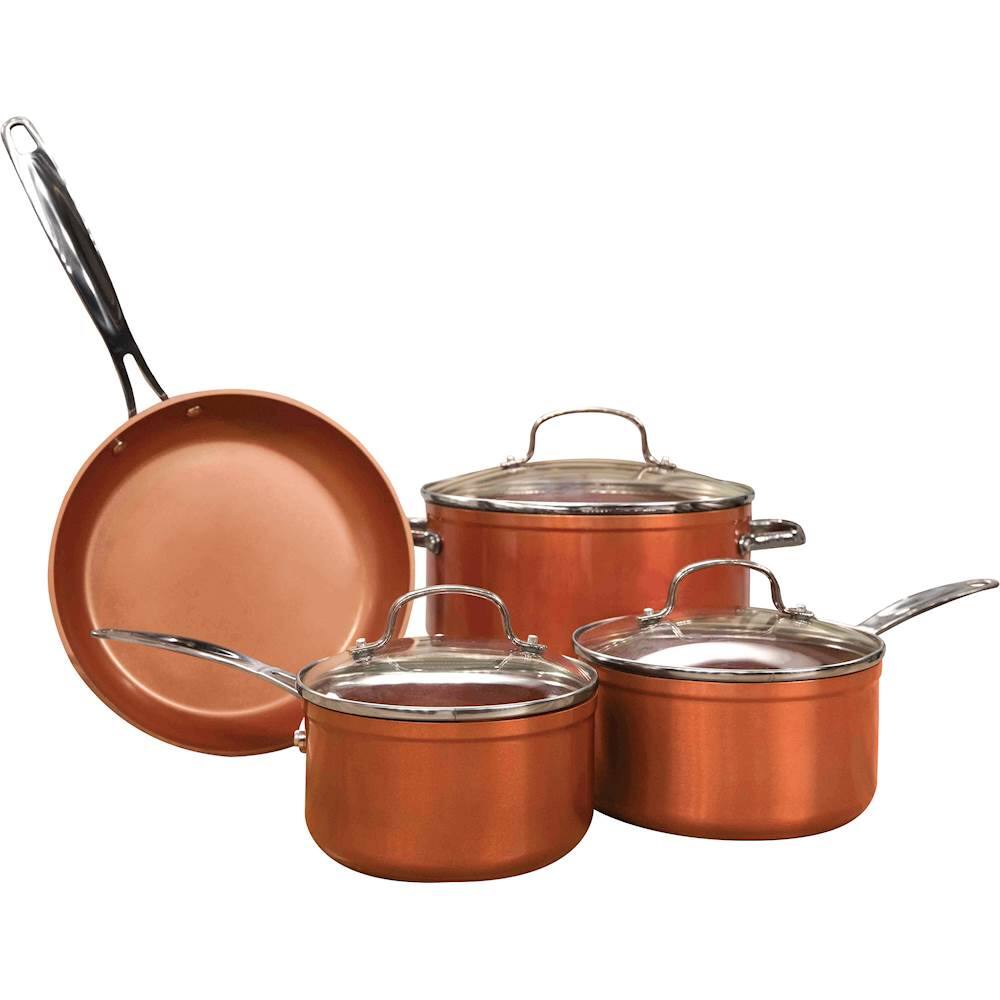 Best Buy: NuWave 7-Piece Forged Cookware Set Copper 31420