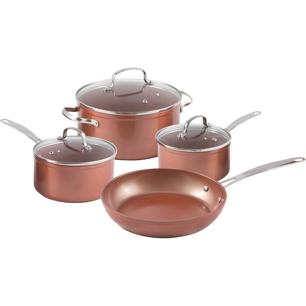 Best Buy: NuWave 7-Piece Forged Cookware Set Copper 31420