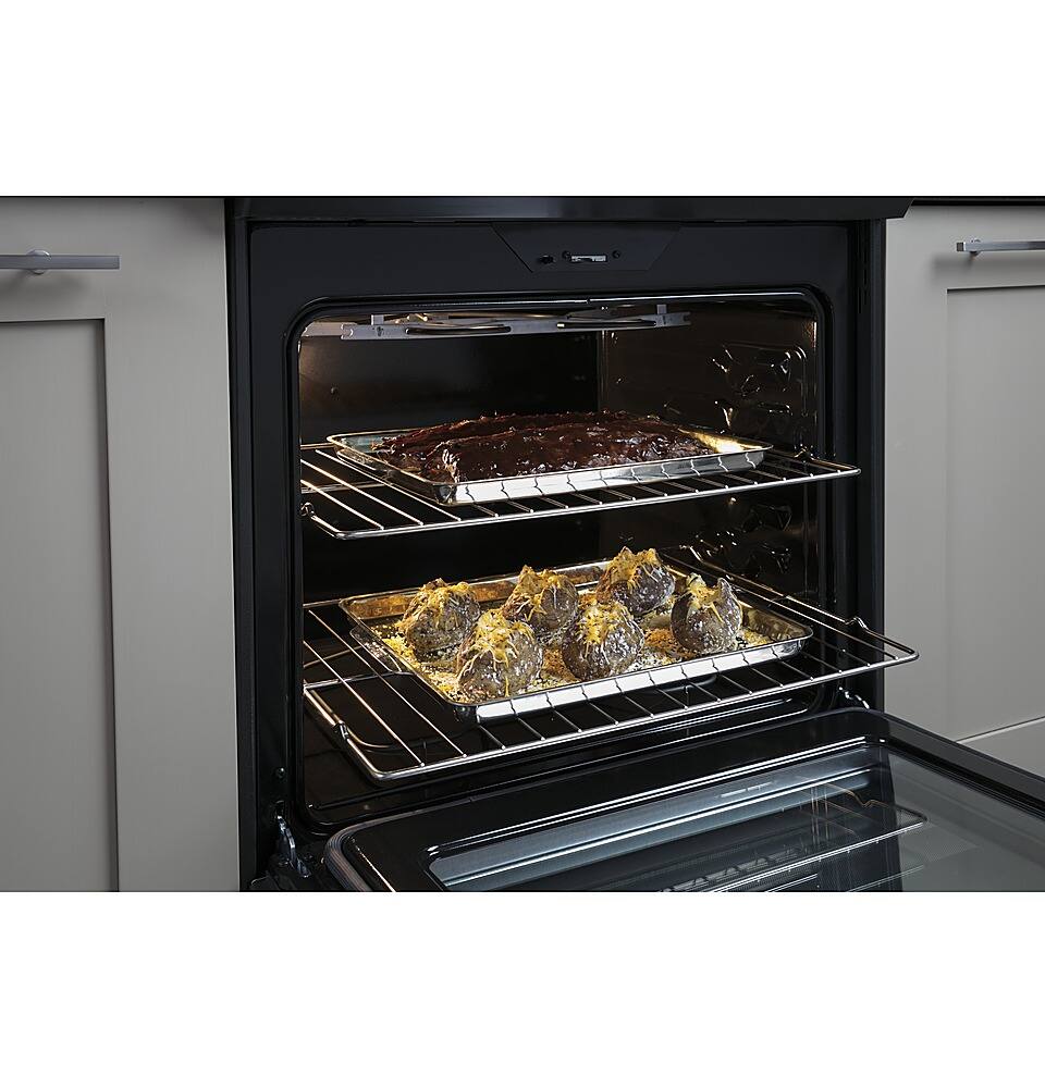 Best Buy: GE 5.3 Cu. Ft. Self-Cleaning Slide-In Electric Range White ...