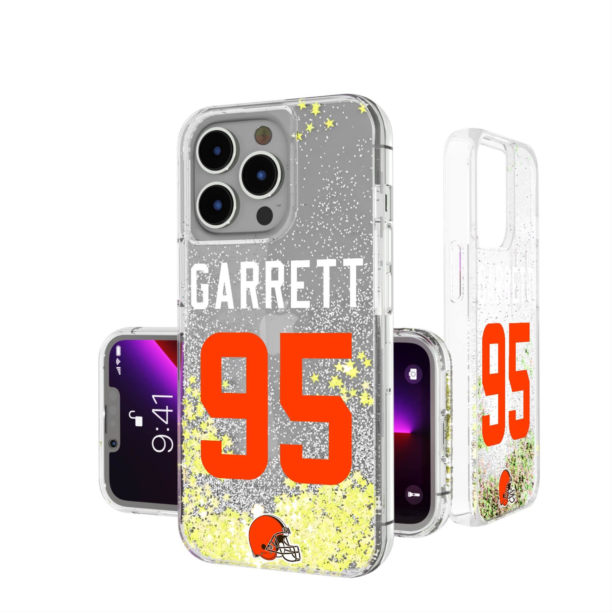 Keyscaper NFL Myles Garrett Cleveland Browns iPhone Glitter Phone Case ...