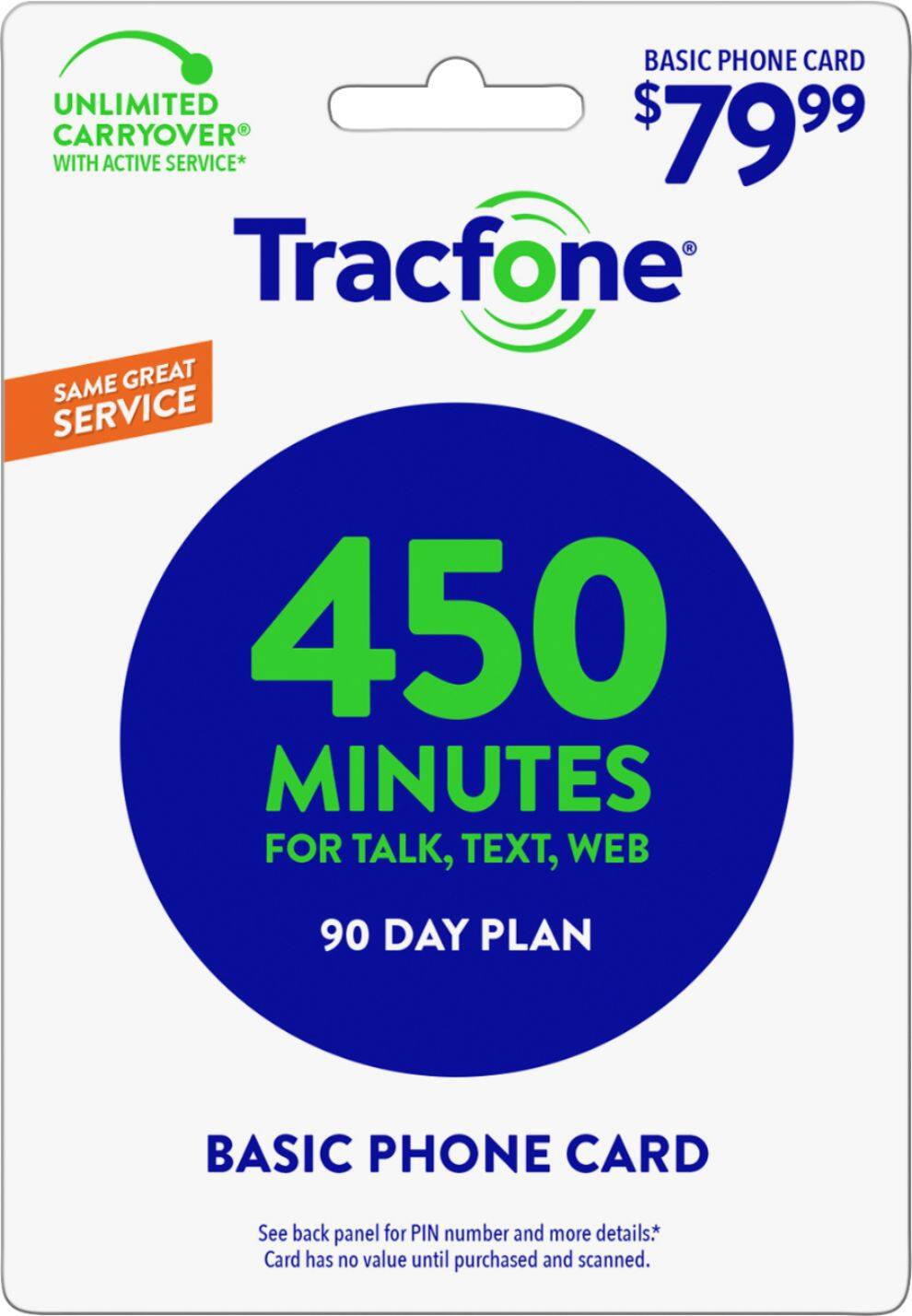 Tracfone $79.99 Basic Phone Card White [Digital] TRACFONE V18 $79.99 ...