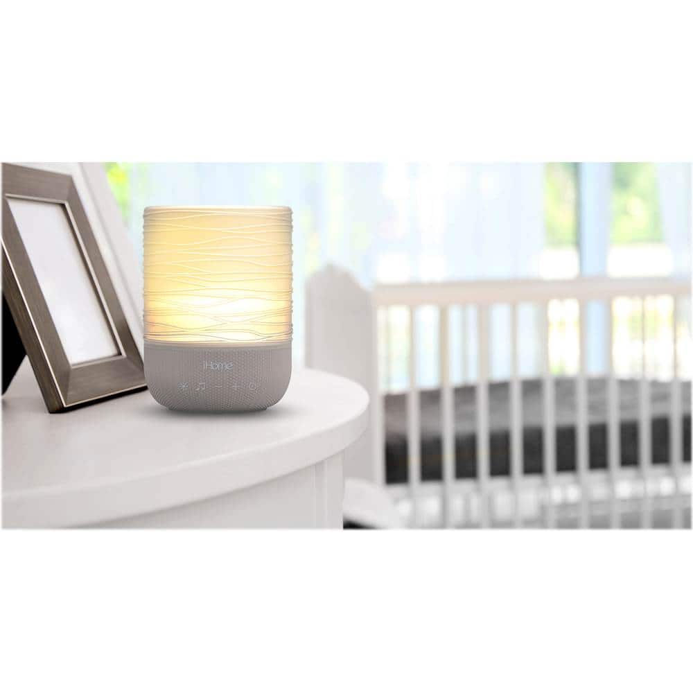 Best Buy: iHome Zenergy Meditative Sound & Light Therapy Candle Gray ...