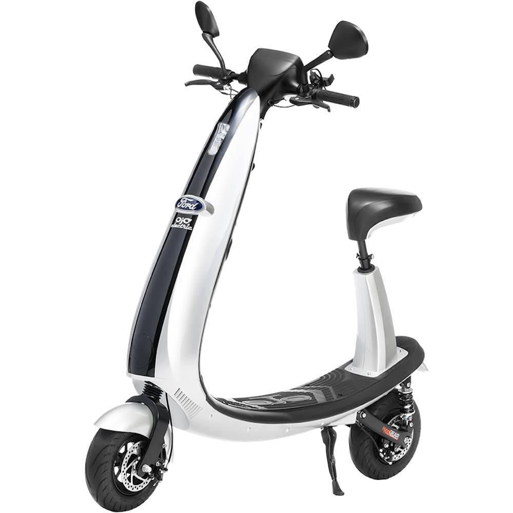Best Buy: Ford OjO Seated Electric Scooter Black/RS Silver 208RSSIL