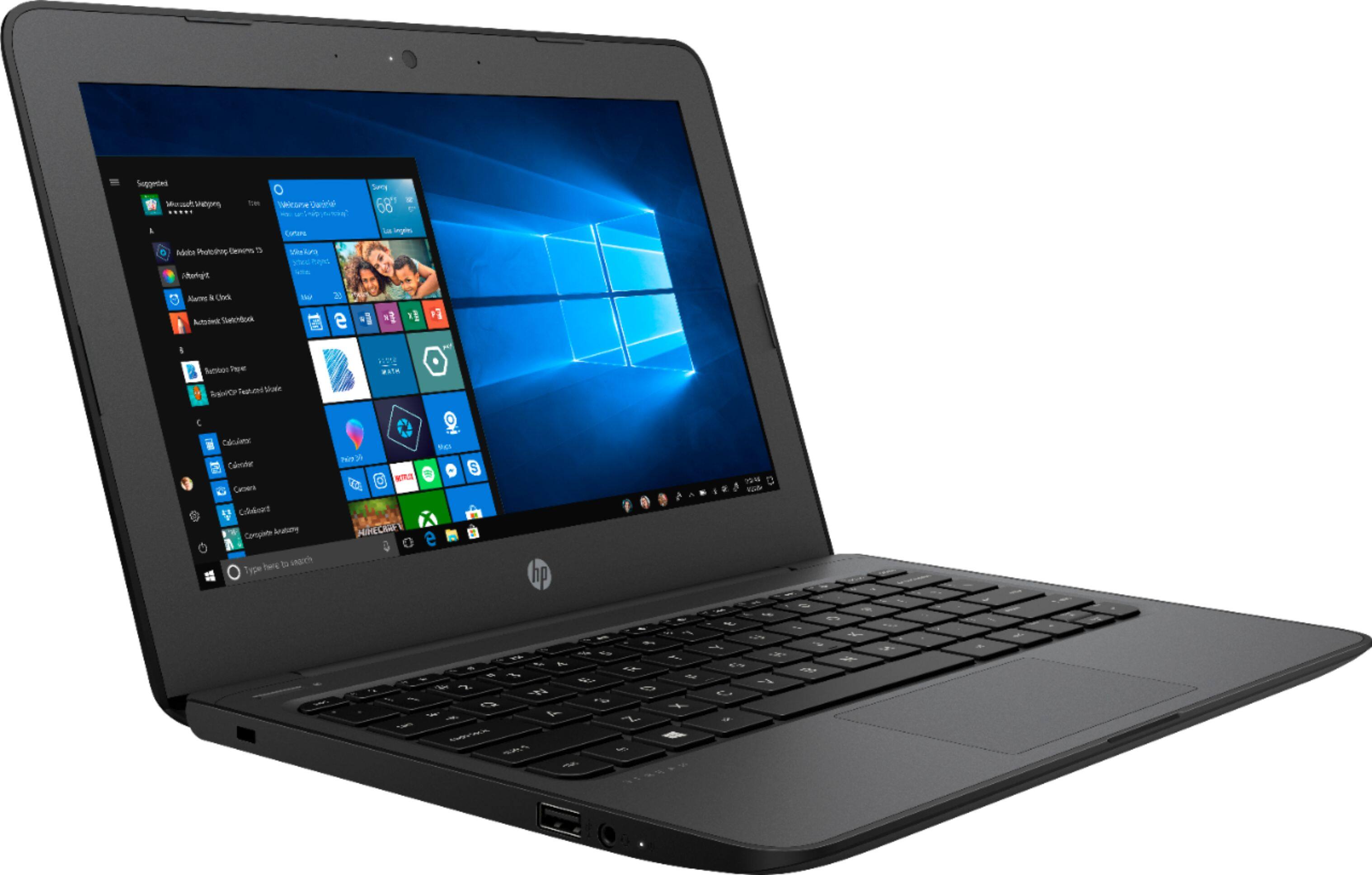 Best Buy: HP Stream 11.6" Laptop Intel Celeron 4GB Memory 32GB eMMC Flash Memory Textured Linear ...