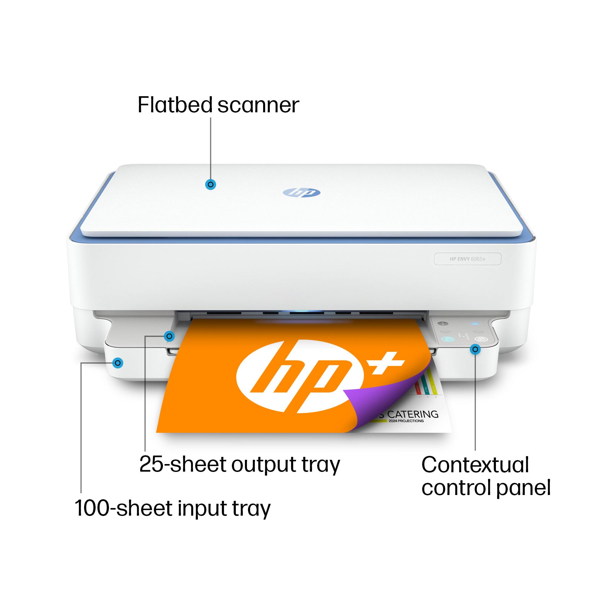 Customer Reviews: HP ENVY 6065e Wireless All-in-One Inkjet Printer Refurbished White Envy 6065e ...