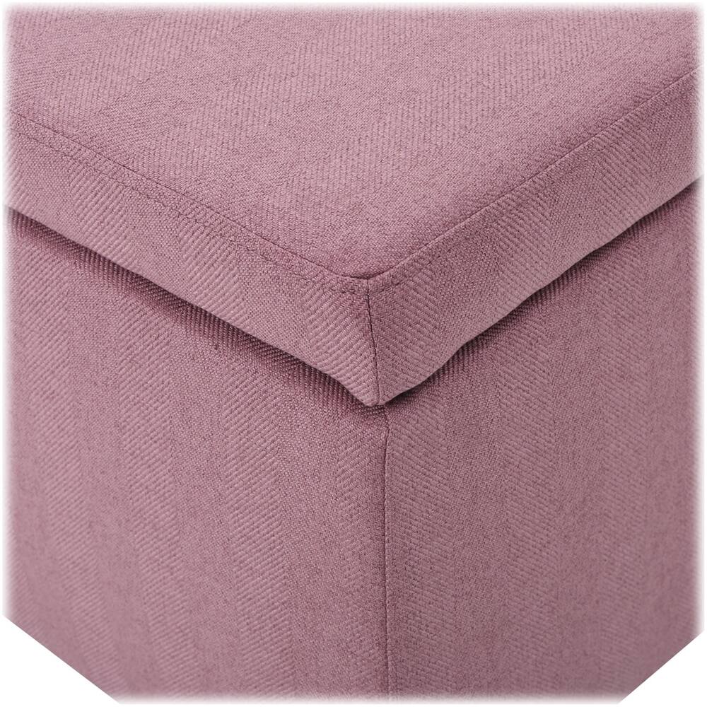 Best Buy: Noble House Laurel Storage Ottoman Light Lavender 300705