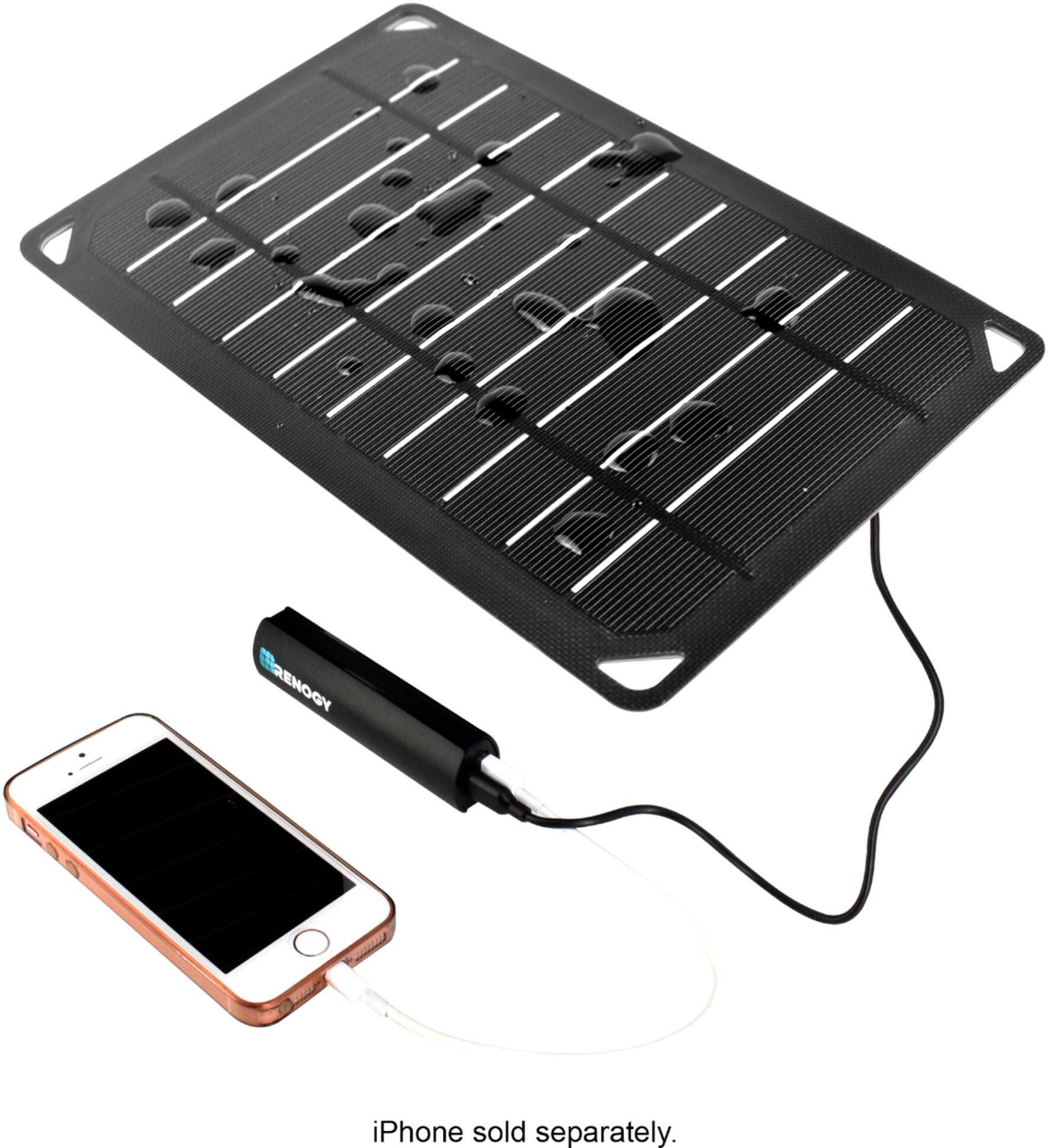 Best Buy: Renogy E.FLEX 5W Portable Solar Panel with 2500 mAh Power ...