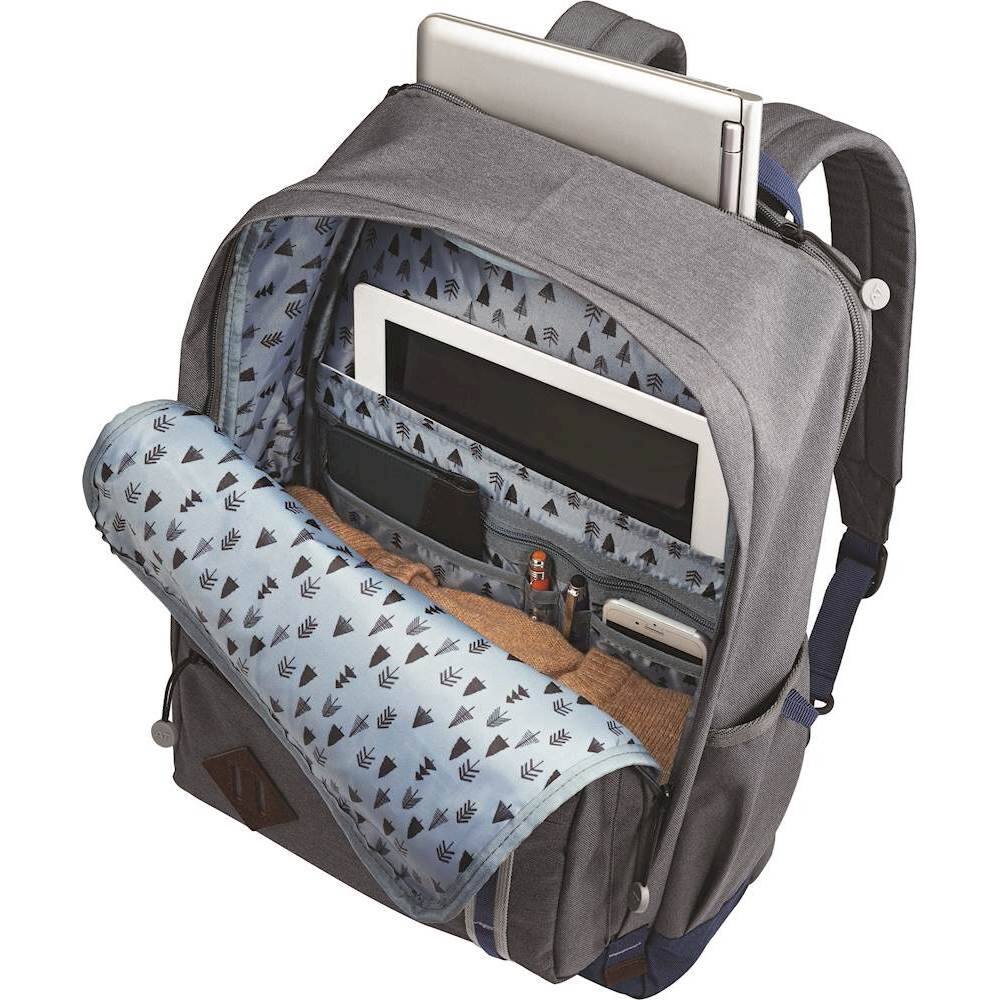 Best Buy: American Tourister Laptop Backpack Gray/Navy 106728-4254