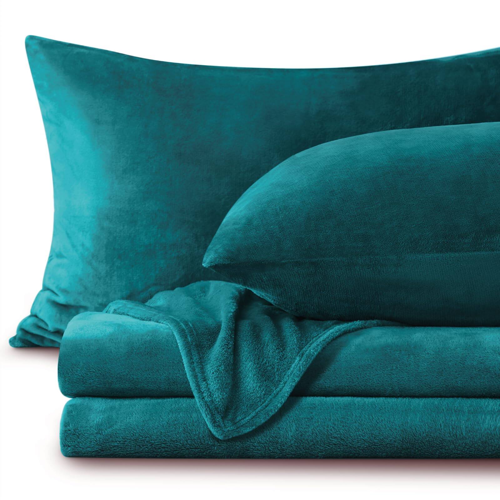 Klein NICHOLAS - Fleece Sheets Queen Set Super Soft And Warm Fuzzy ...