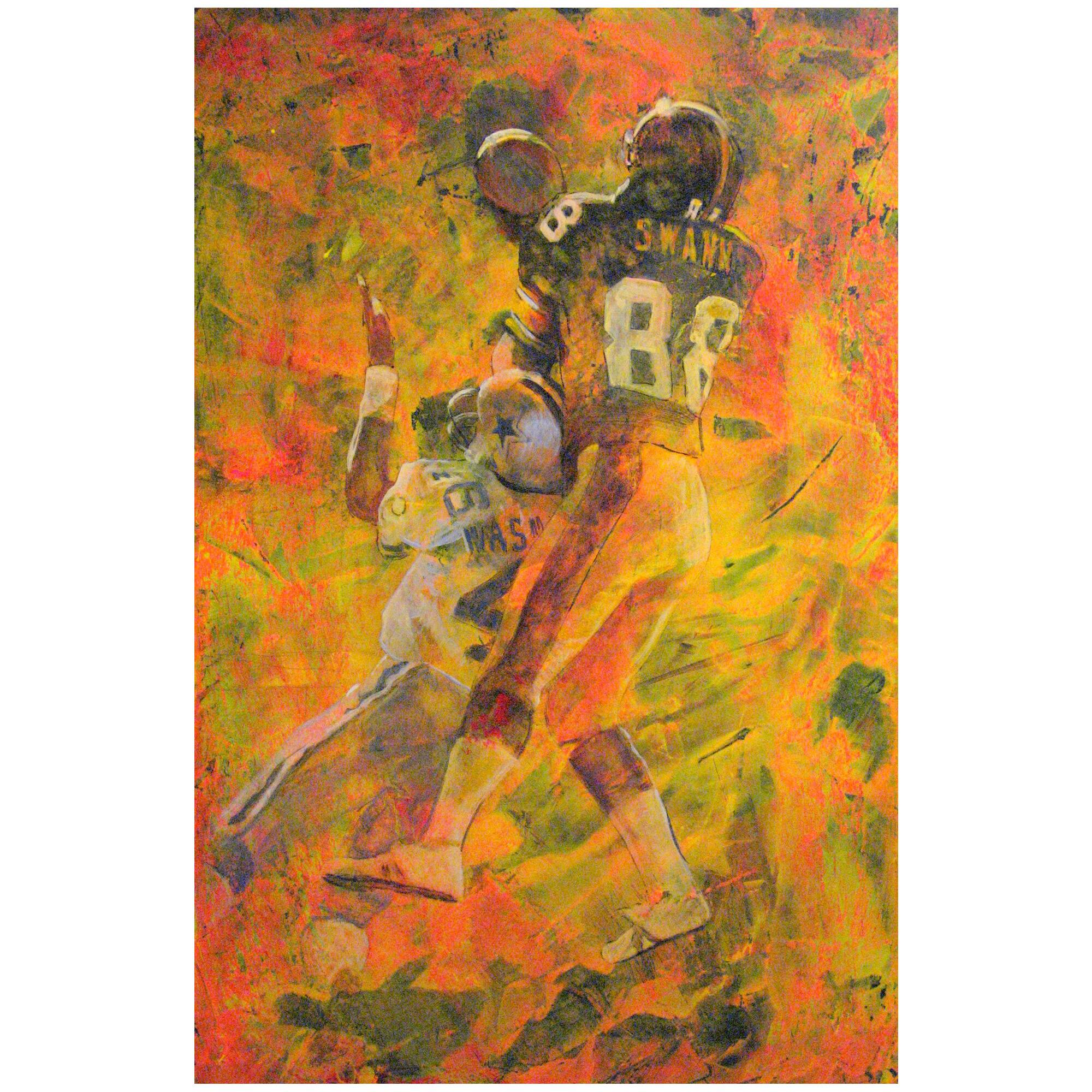Deacon Jones Foundation Lynn Swann Pittsburgh Steelers Fine Art Canvas ...