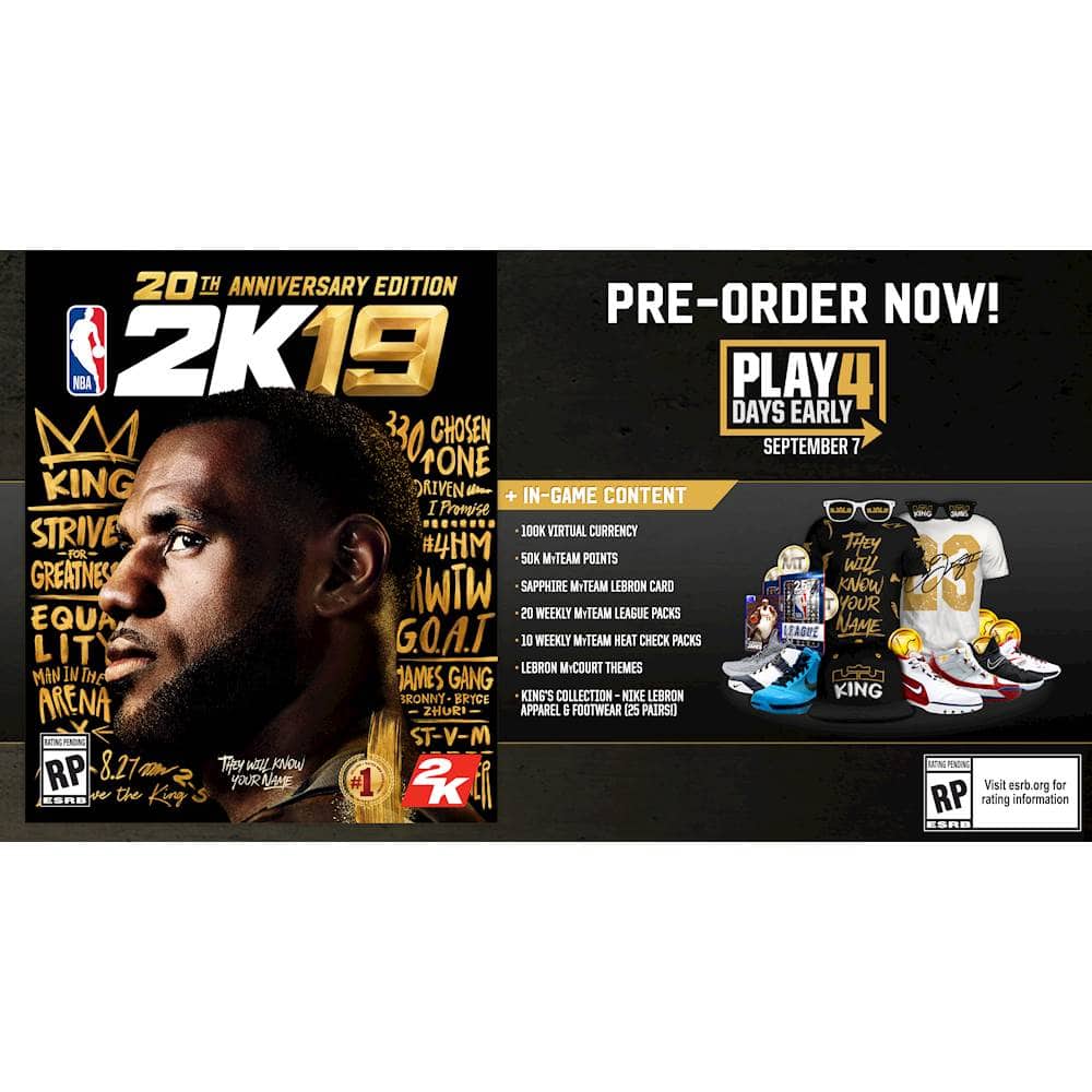 Best Buy: NBA 2K19 20th Anniversary Edition Windows DIGITAL ITEM