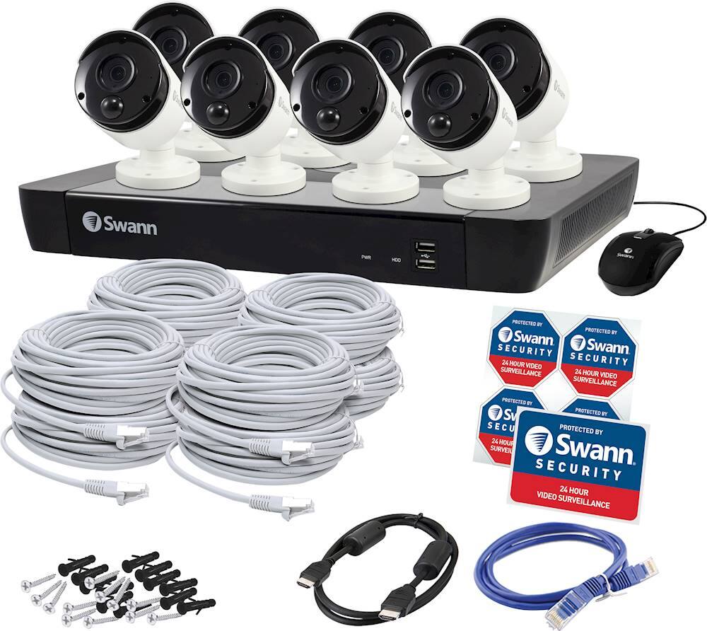 Questions and Answers: Swann 16-Channel, 8-Camera Indoor/Outdoor Wired 4K UHD 2TB NVR ...
