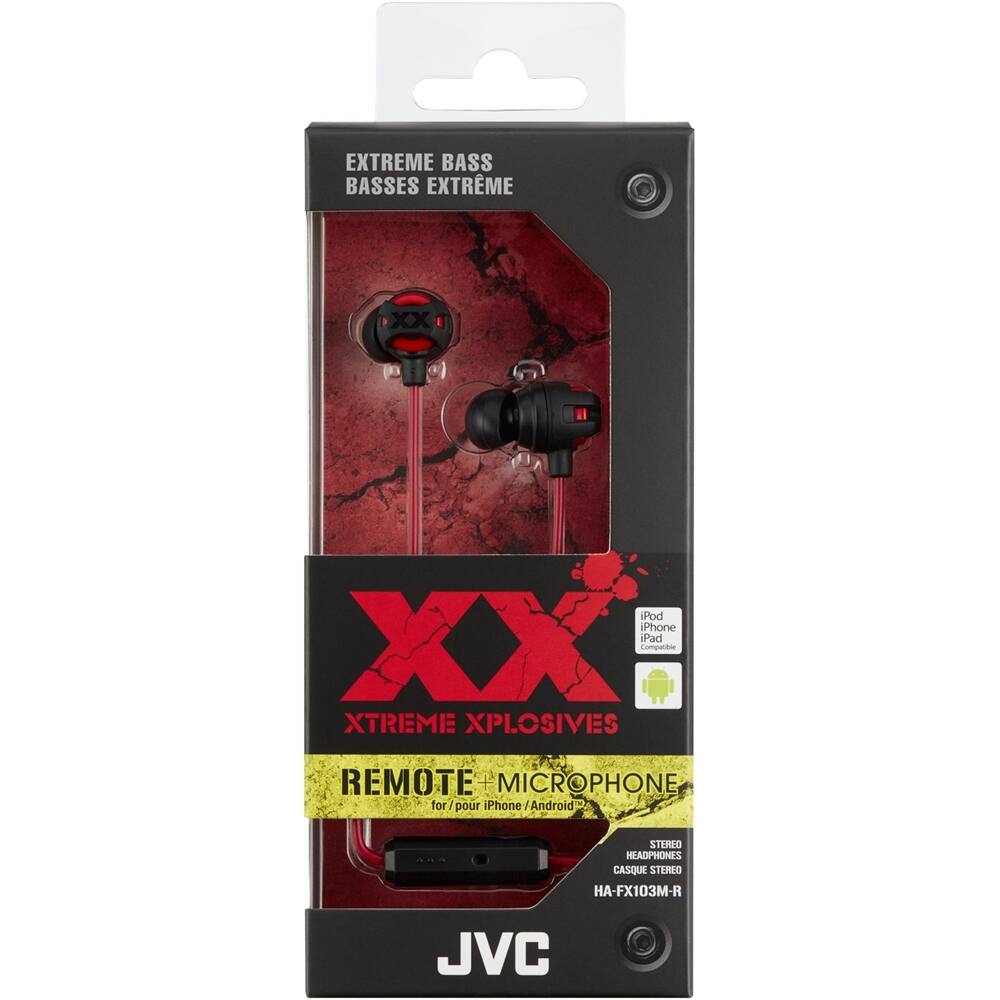 Best Buy: JVC XX Series HA-FX103M Wired In-Ear Headphones Red HAFX103MR